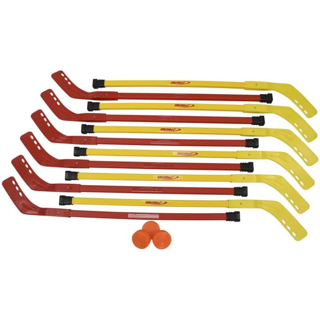 Sportime 2021242 36 in. Elementary Floor Hockey Set, Red & Yellow ...