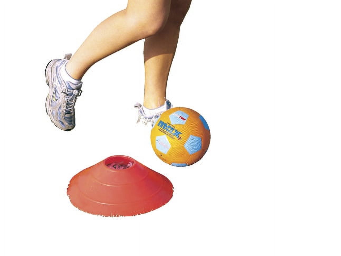 Sportime 9 x 2 Inch Half Cone Markers, Set of 6 - Walmart.com