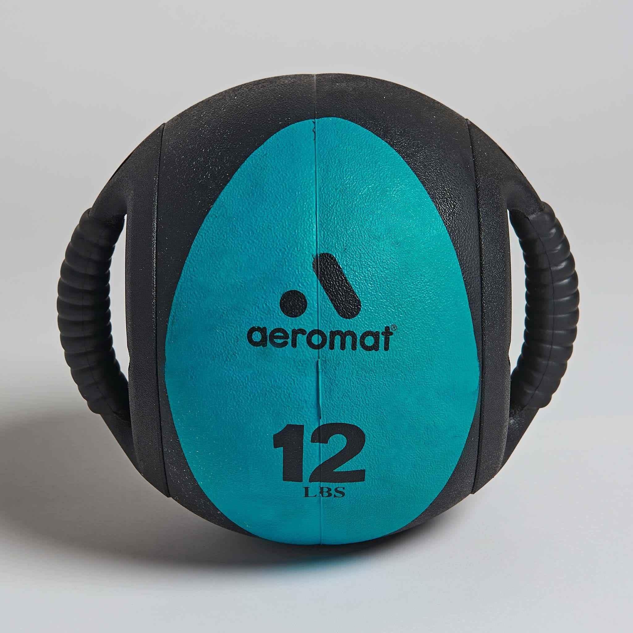 Sportime Aeromat Hard Rubber Dual Grip Power Medicine Ball, 9", Teal ...