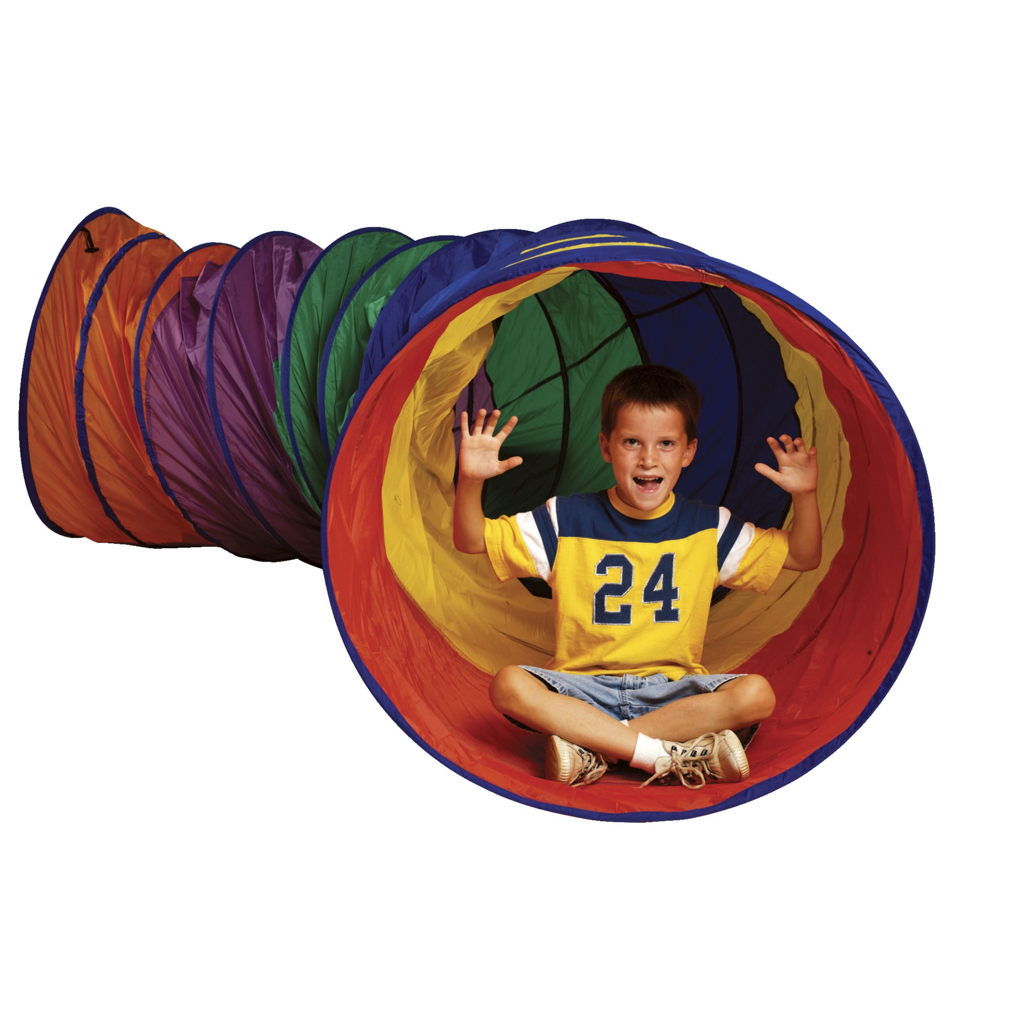 Sportime Connectable Mega Crawl Tunnel, 36 x 12 Inches, Multicolored ...