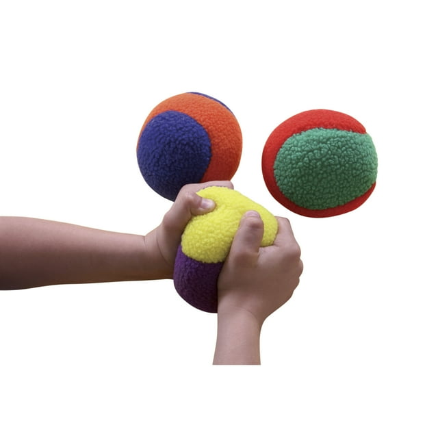 Sportime FleeceLight Stuff Activity Ball Set, 3-3/4 Inches, Assorted ...