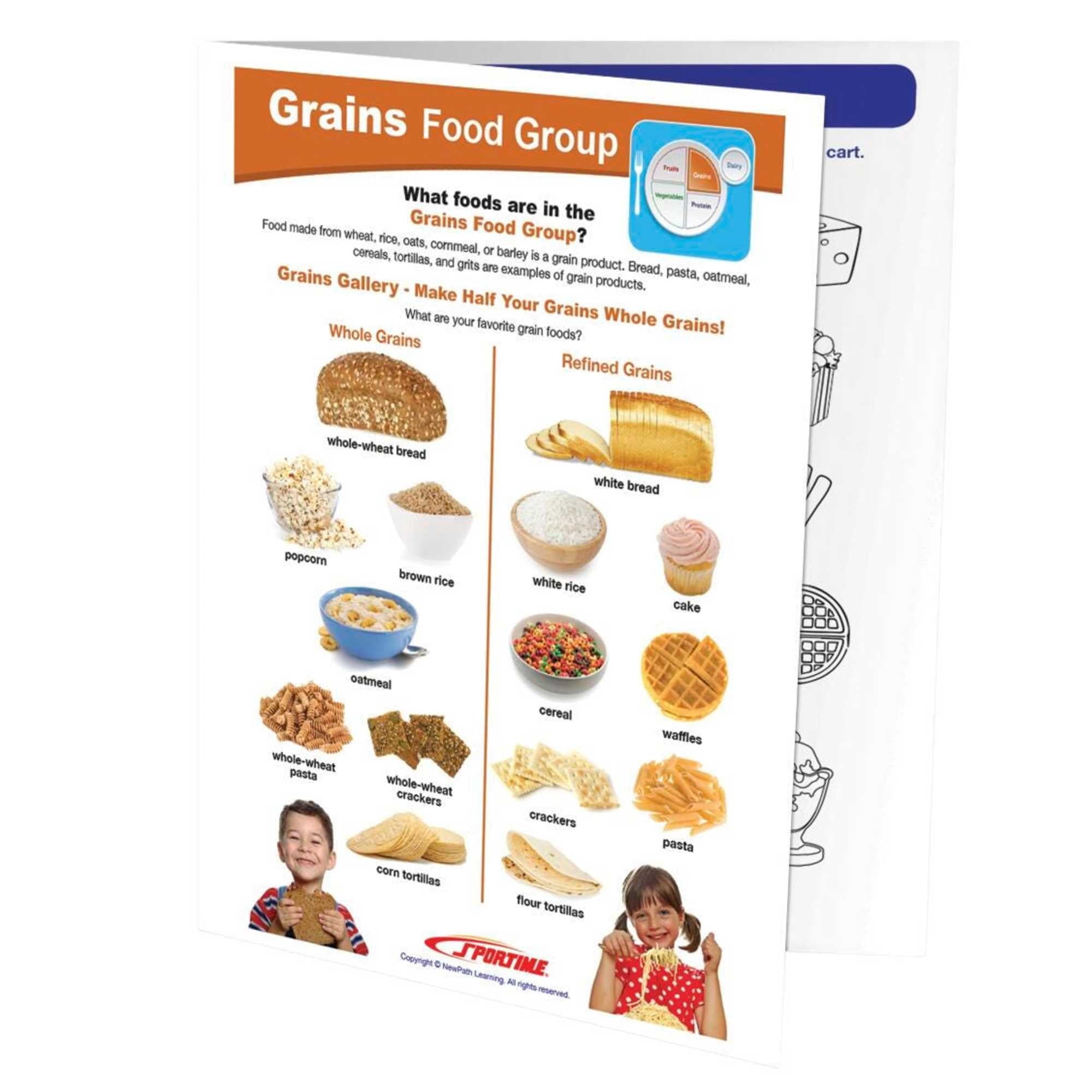Sportime Grains Food Group Visual Learning Guide Grade 1 to 4 - Walmart.com
