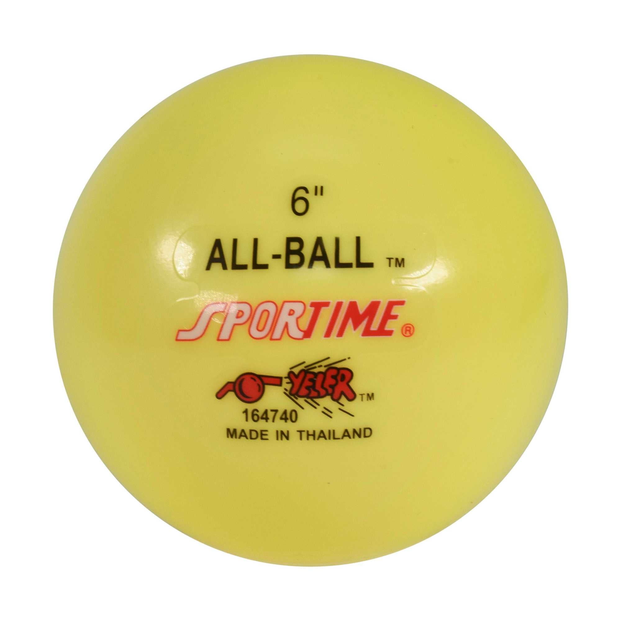 Sportime Inflatable All-Ball, Multi-Purpose, 6 Inches, Yellow, Each ...