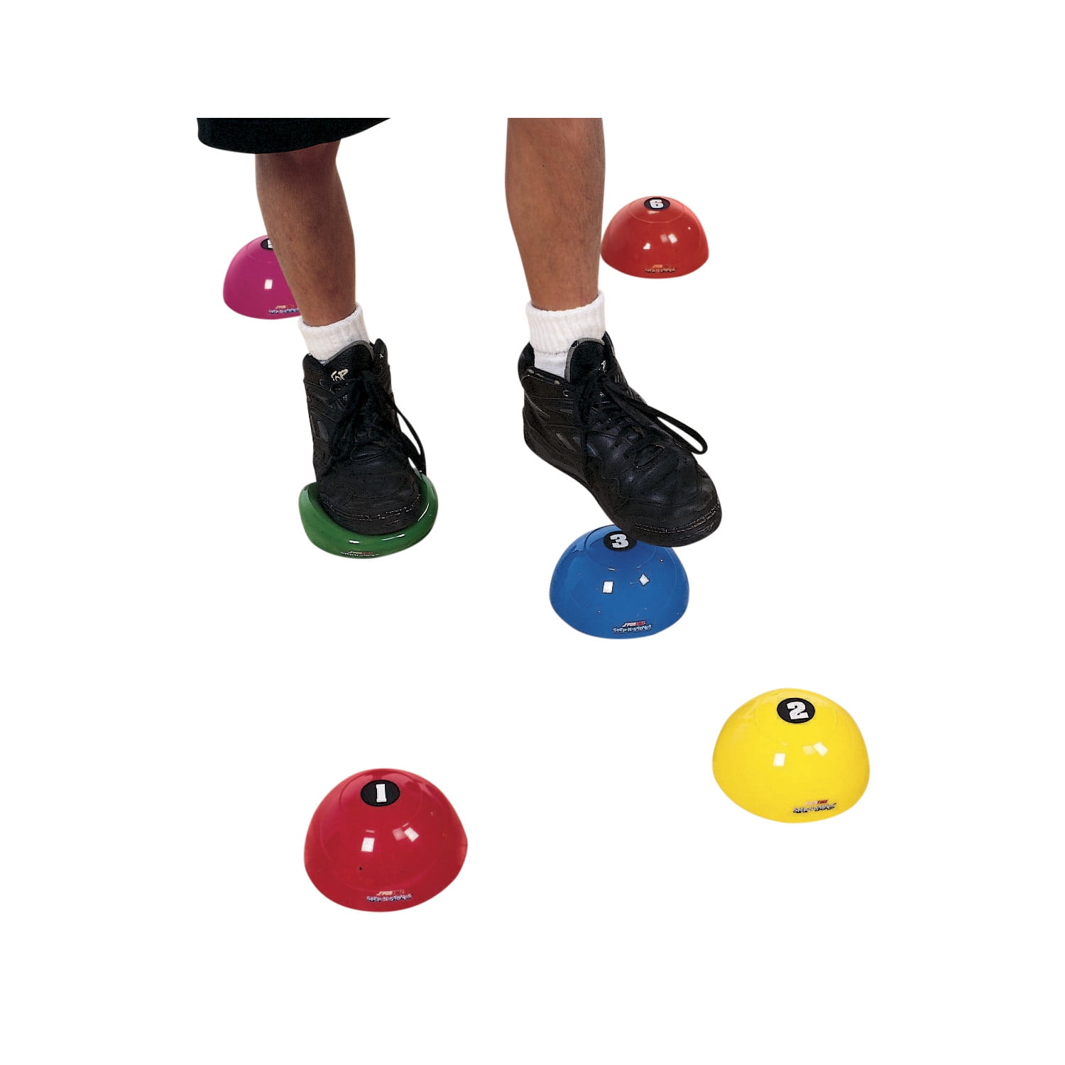 Sportime Numbered Step-N-Stones, 2-5/8 x 5-1/4 Inches, Assorted Colors ...