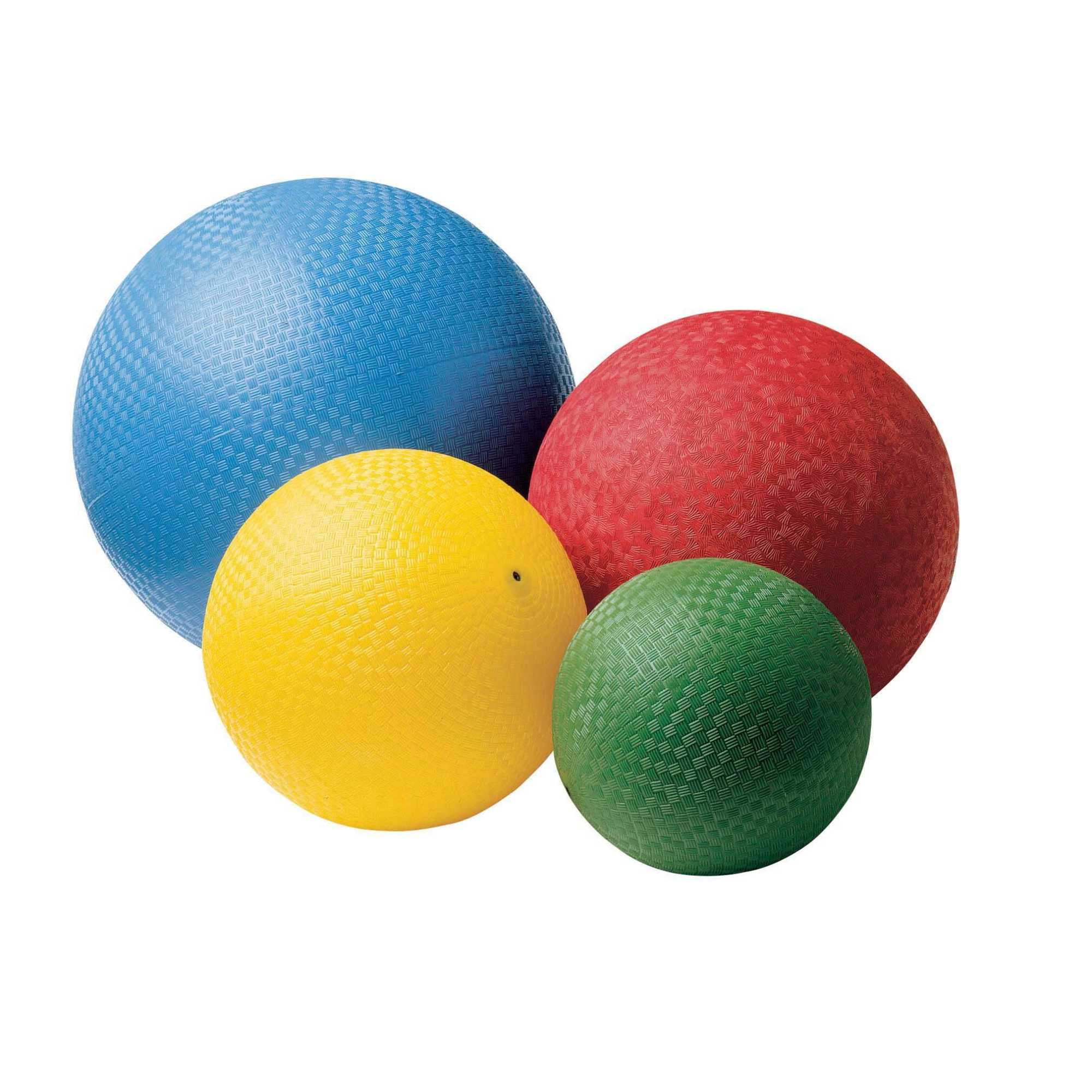 Sportime Rubber Playground Ball Set, Assorted Sizes, Assorted Colors ...