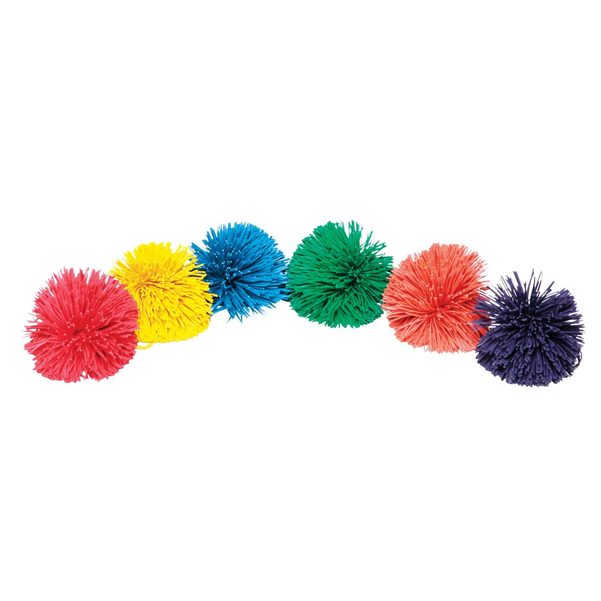 Sportime Rub-R-String Balls, 3-1/2 Inches, Assorted Colors, Set of 6 ...
