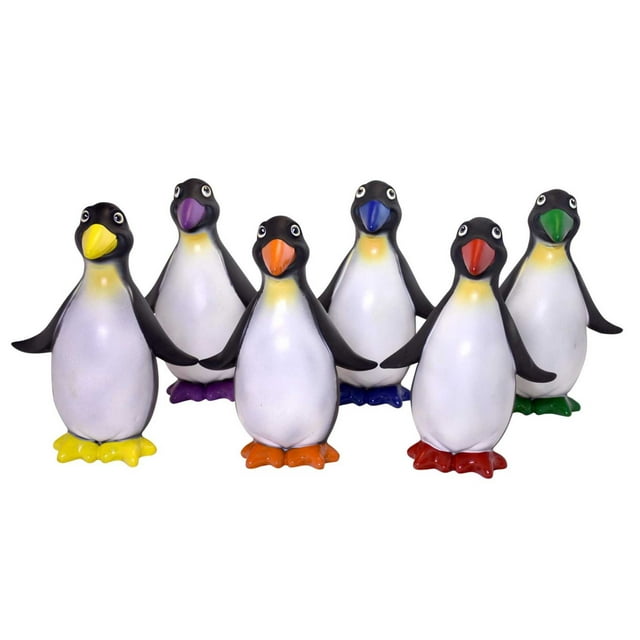 Sportime Rubberlike Novelty Penguins Toys for Kids, Assorted Colors ...