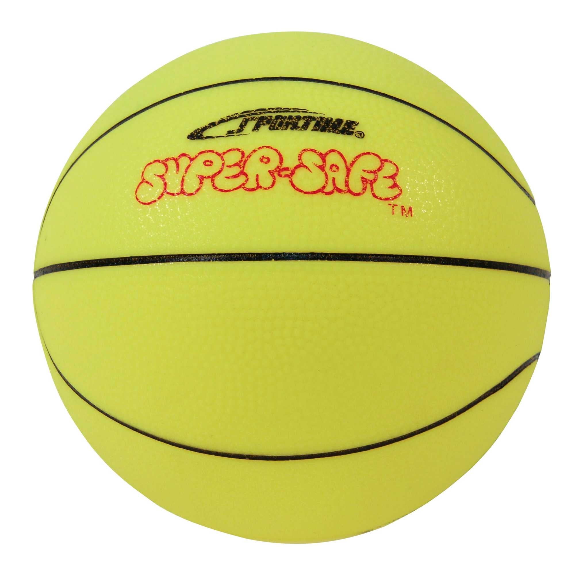 Sportime Super-Safe Junior Basketball, 7 Inches, Yellow, Soft Foamed ...