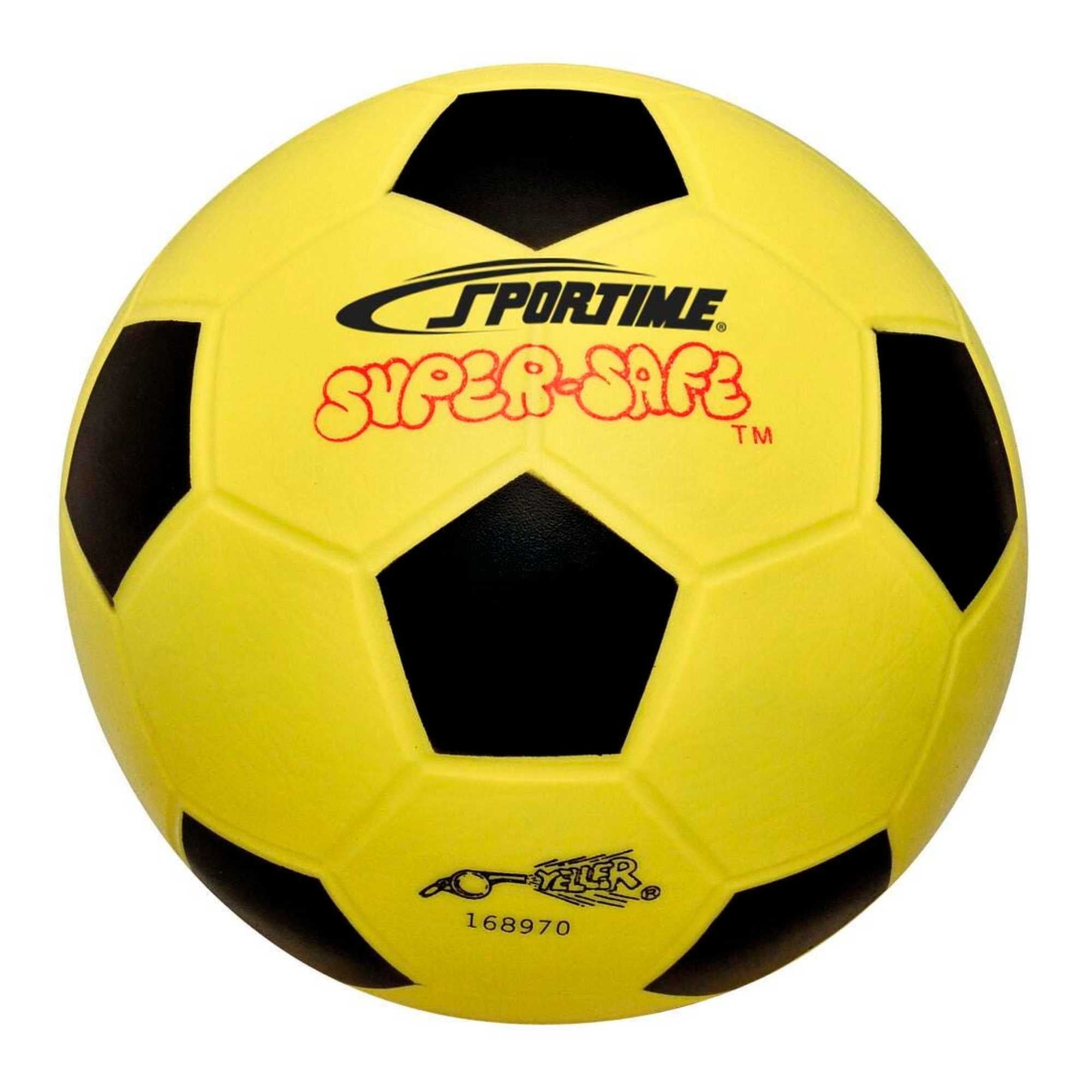 Sportime Super-Safe Soccer Ball, 8 Inches, Yellow and Black - Walmart.com