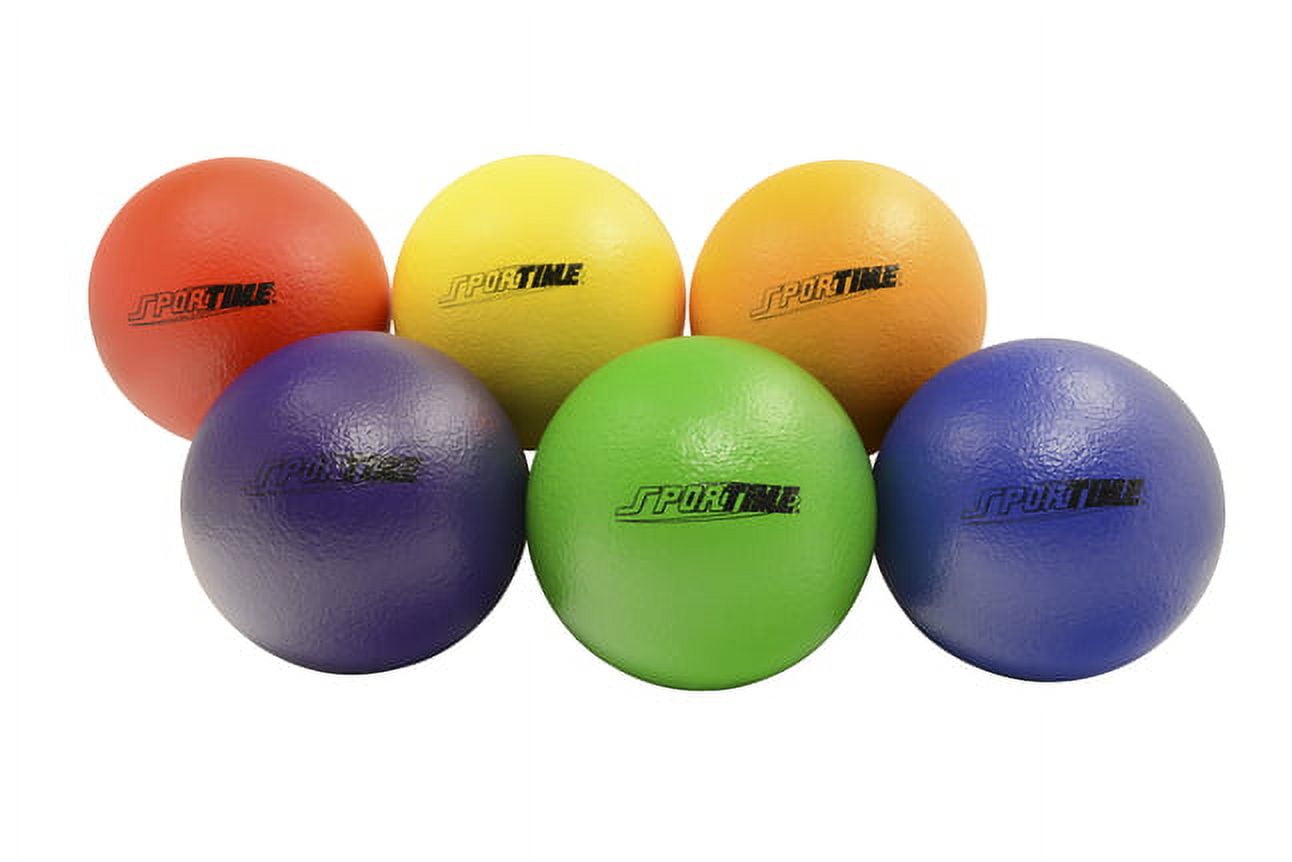 Sportime TechnoSkin Coated-Foam Medium Bounce Balls, 8-1/4 Inches, Set ...