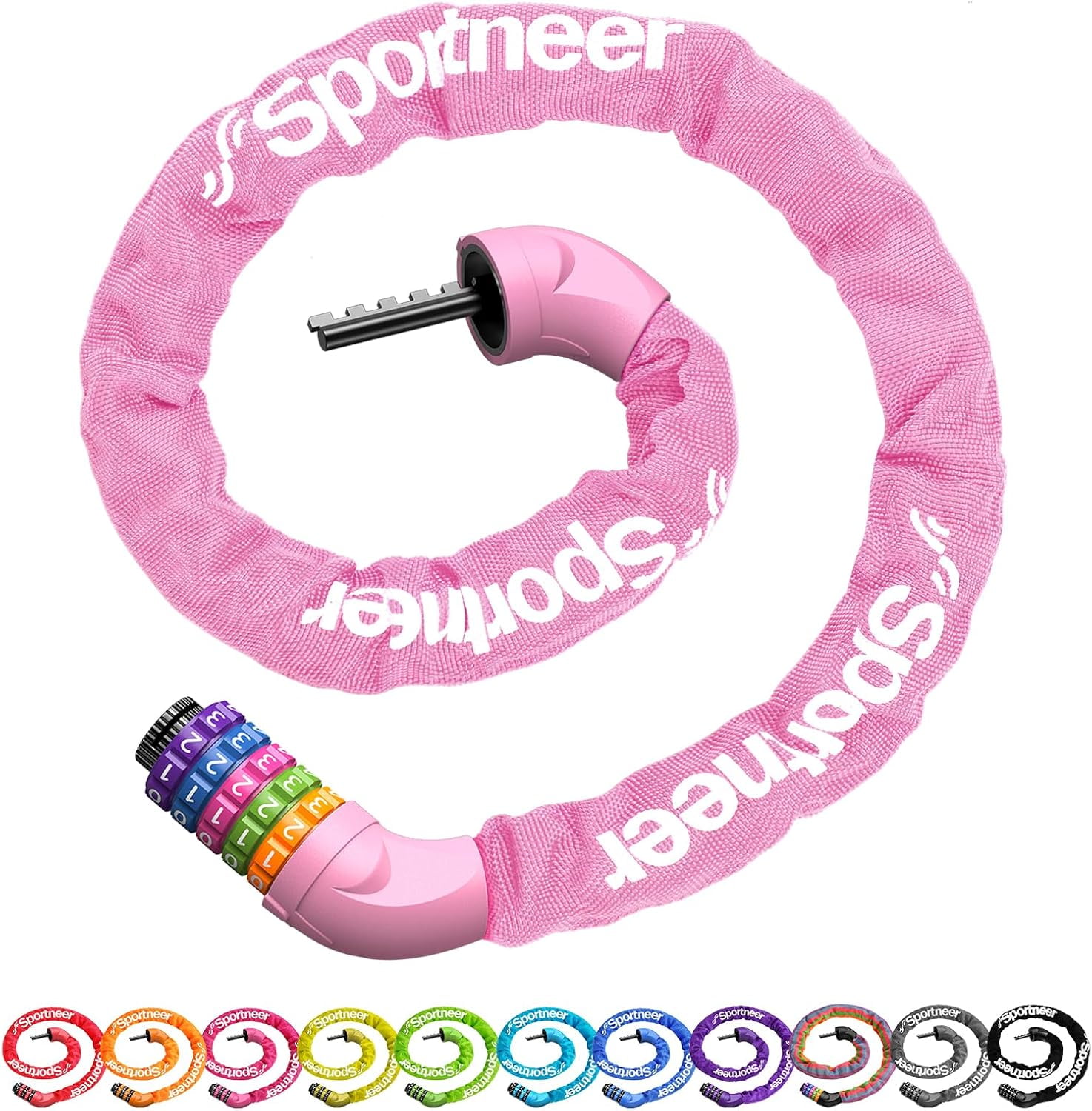 Sportneer Bike Lock: 5 Digit Combination High Security Anti Theft Bike ...