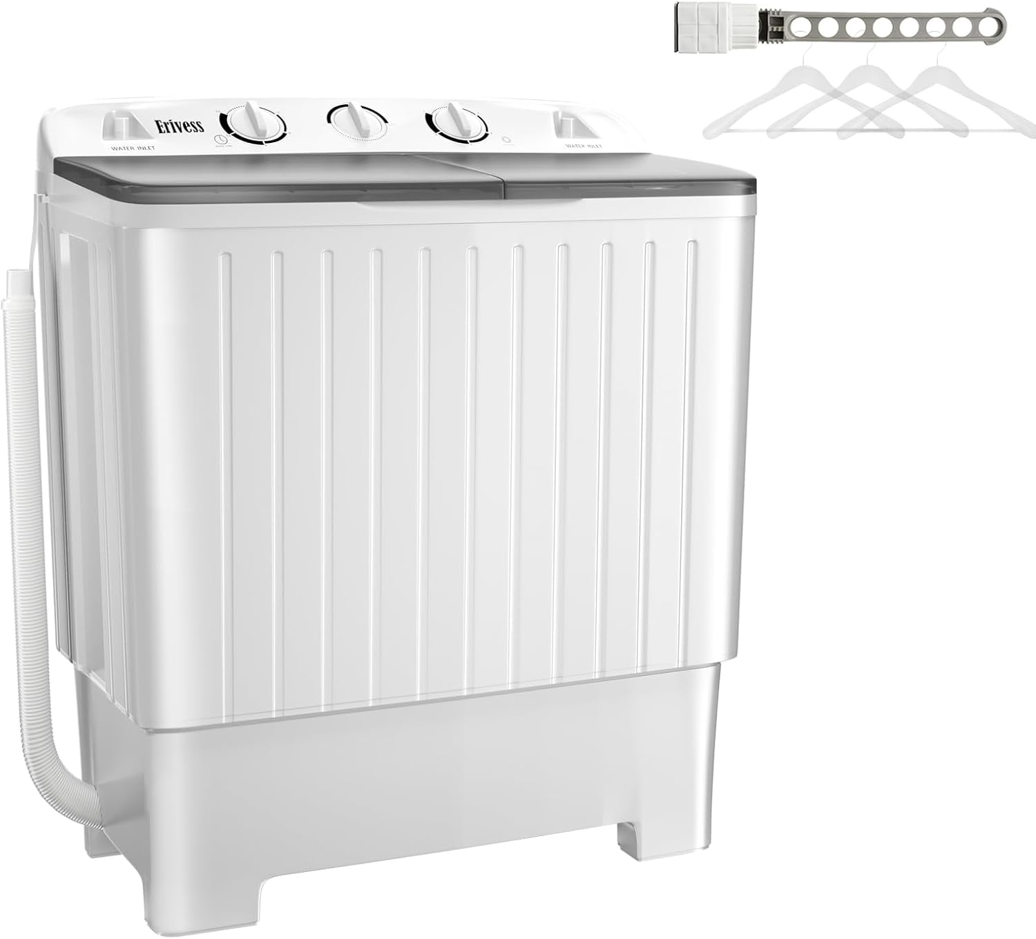 Sportpulse Portable Washing Machine, Mini Twin Tub 22lbs Capacity ...