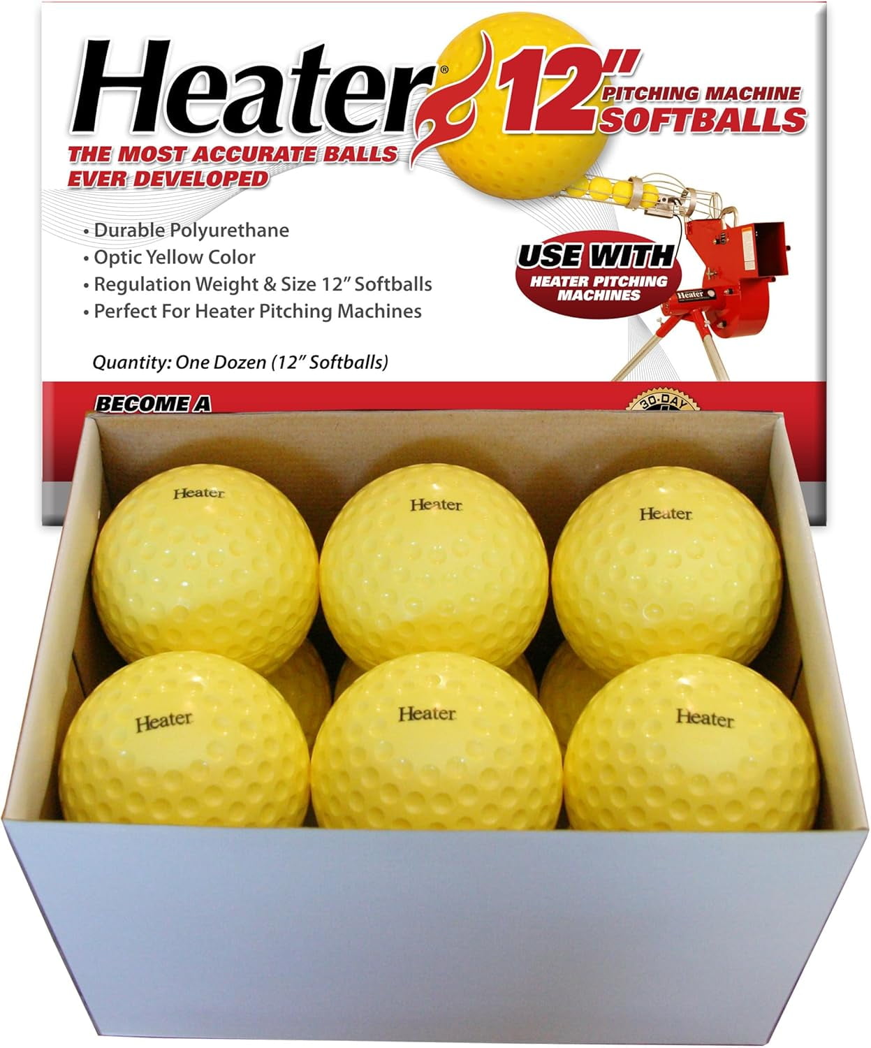 Sports 12 Inch Pitching Machine Softballs - 1 Dozen, Accurate and ...