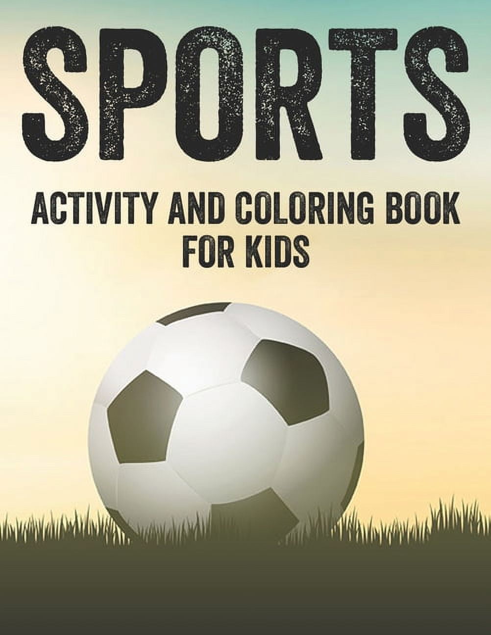 Sports Activity And Coloring Book For Kids: Kids Coloring And Tracing ...