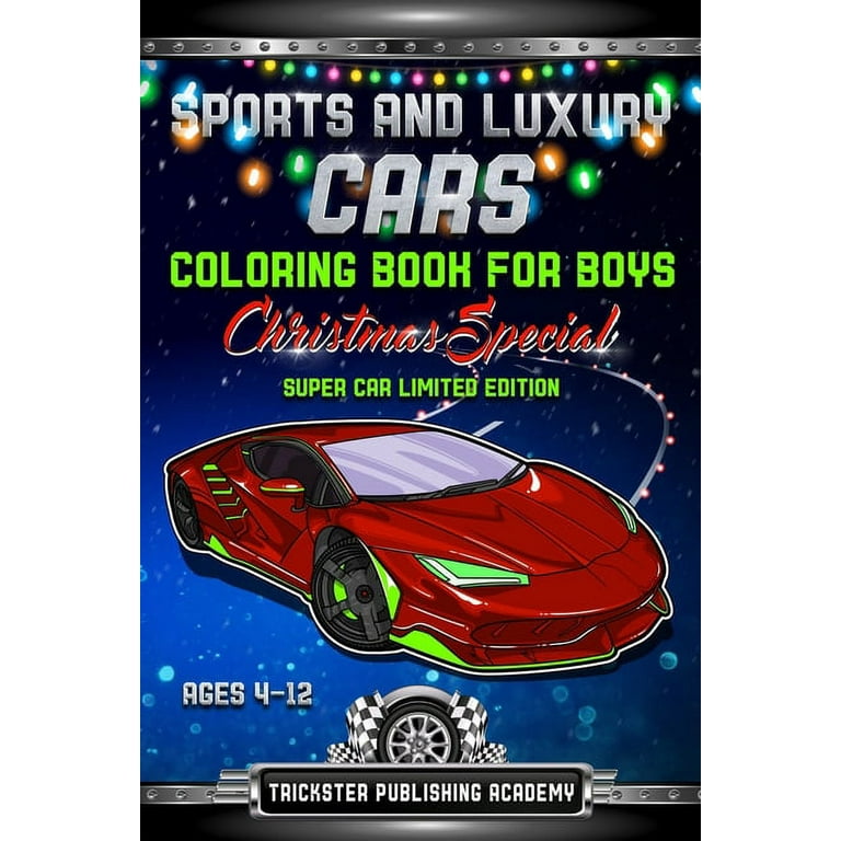 luxury car coloring book