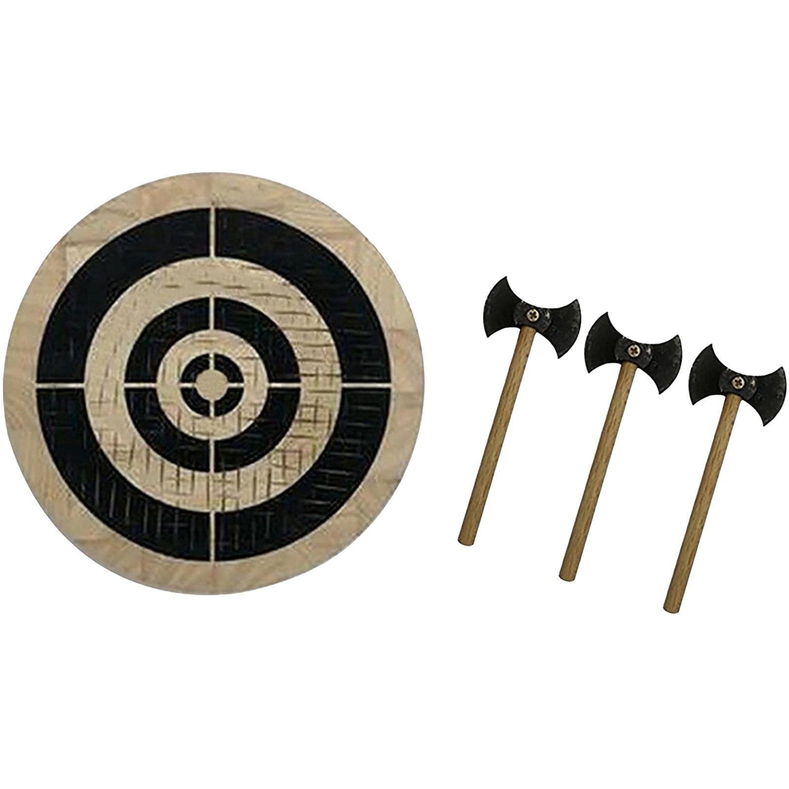 Sports Axe Throwing & Lawn Darts Target Game Set, Includes 3 Axes ...
