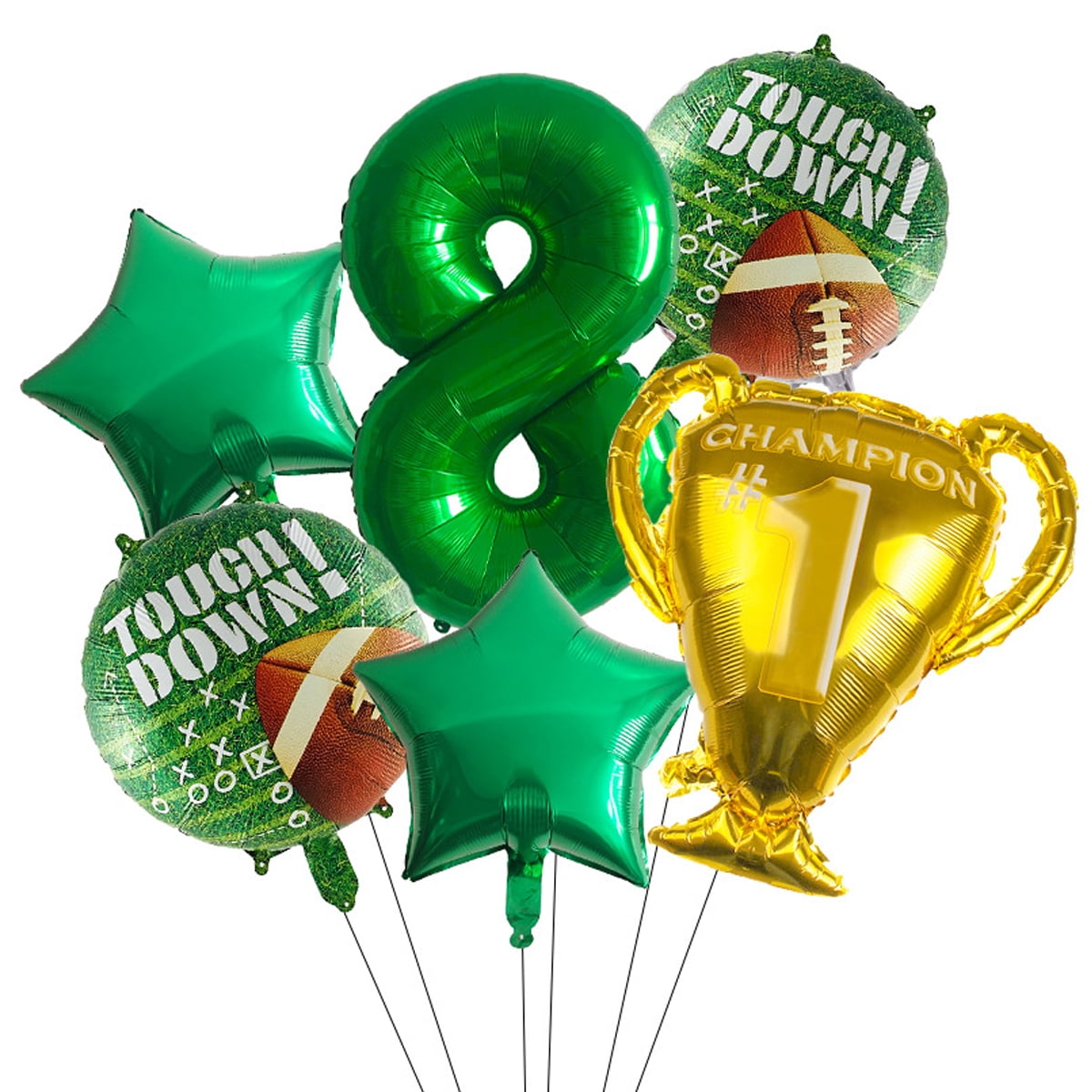 Sports Ball Championship Trophy Balloon, 32 inch Foil Balloon Sports ...