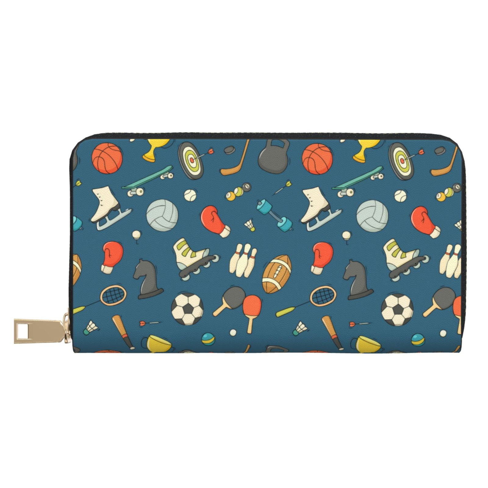 Sports Ball Wallet Women, Leather Bifold Multi Card Wallet, Women's ...