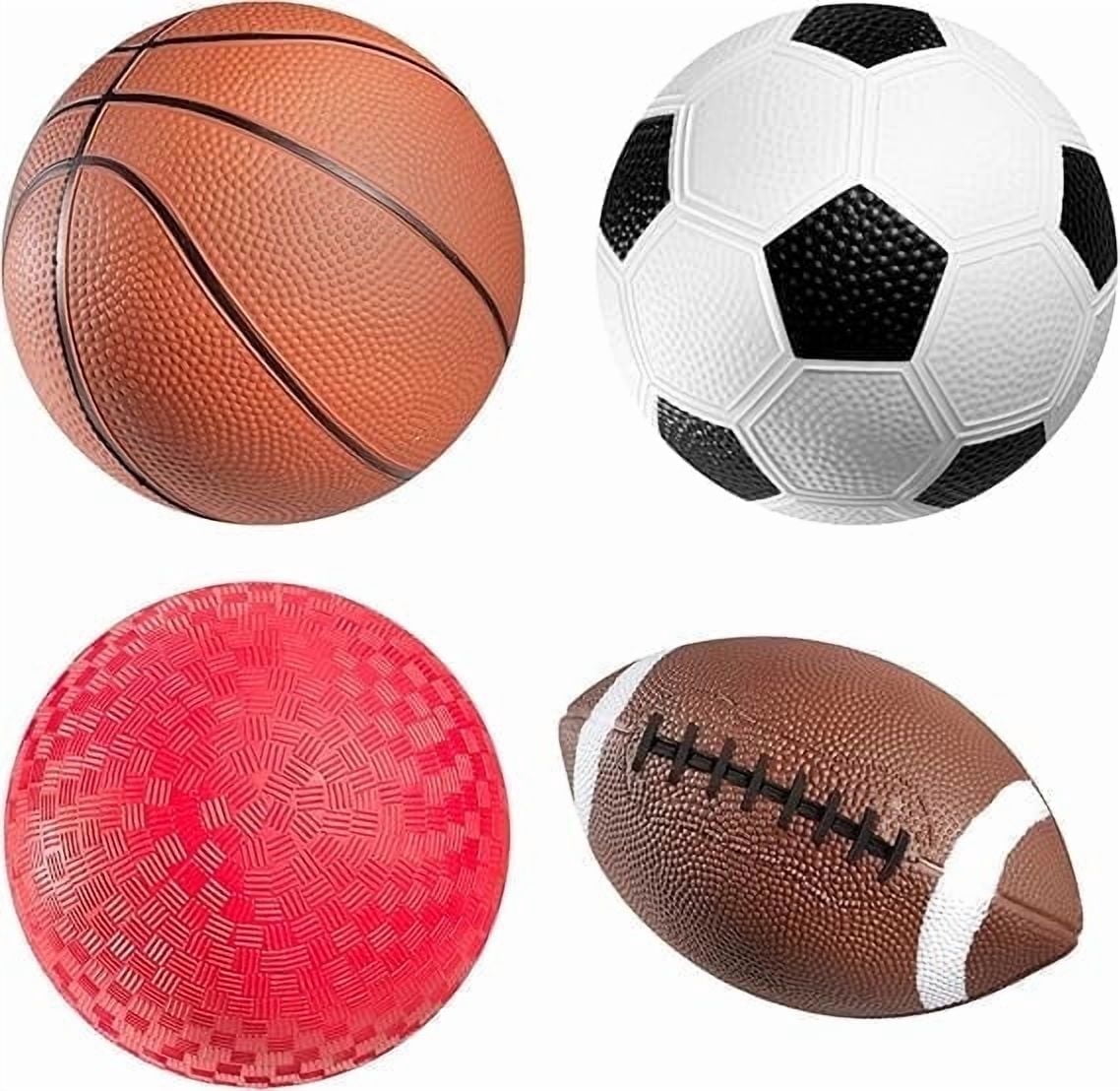 Bedwina Sports Balls for Kids and Toddlers, Pack of 4, 5-Inch Indoor ...