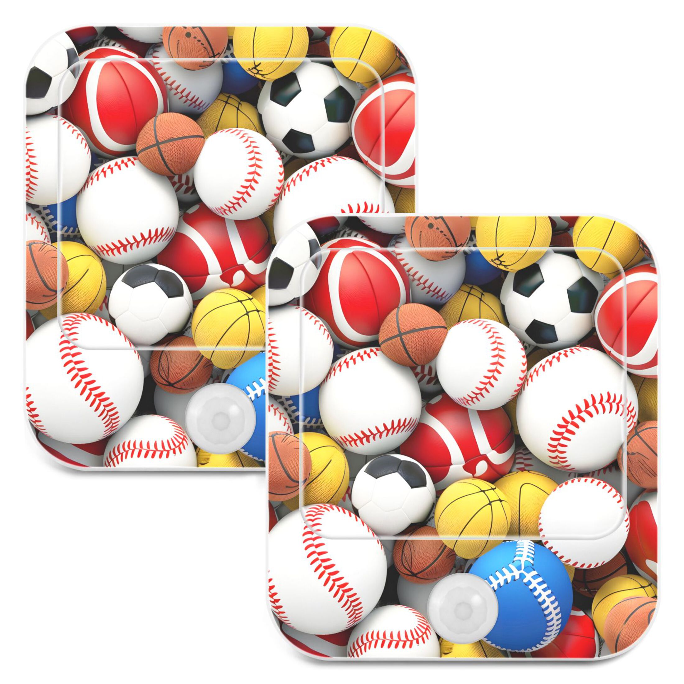 Sports Balls Night Lights Plug into Wall LED with Auto Light Sensor ...