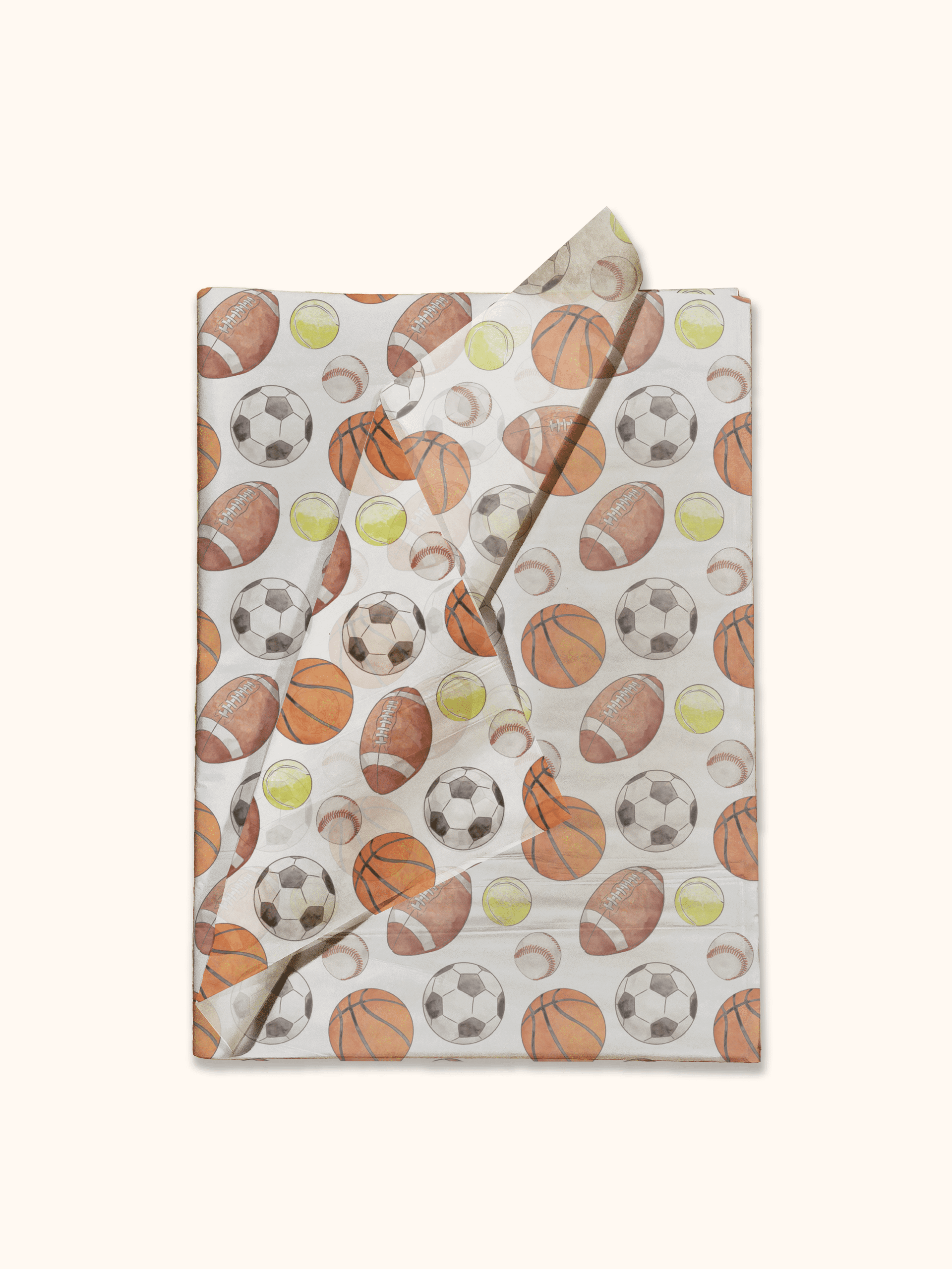Sports Balls Printed Tissue Paper - Decorative Tissue for Decoupage ...