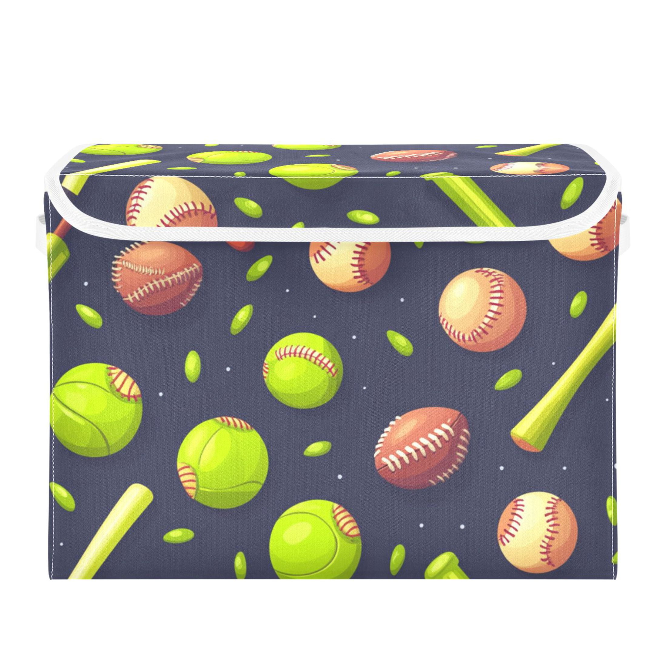 Sports Balls and Equipment Large Storage Bins with Linen Collapsible ...