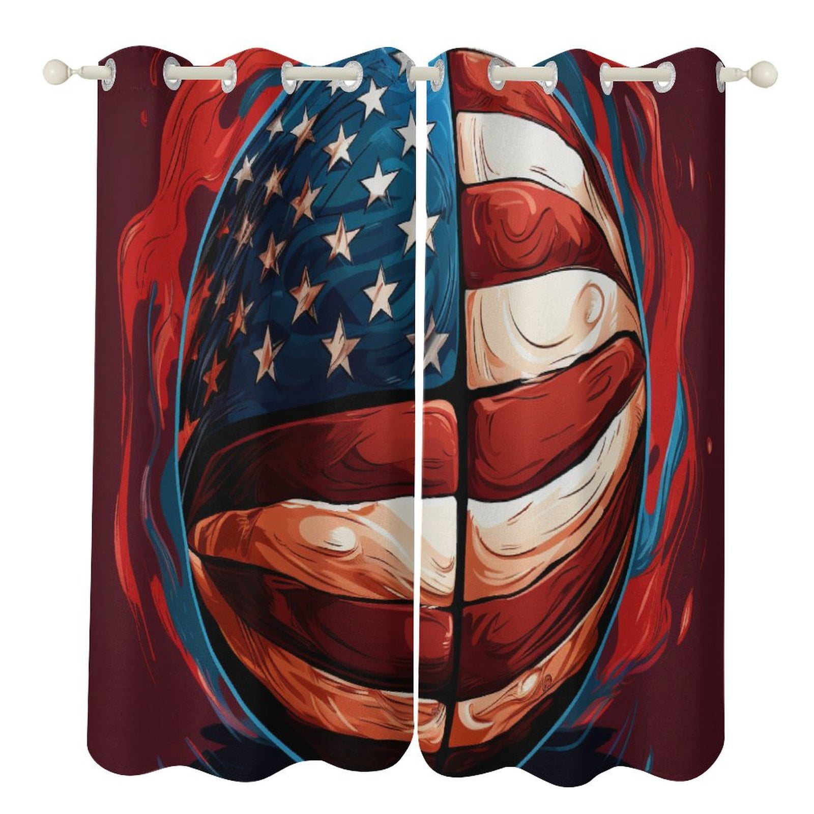Sports Basketball Modern Window for Living Room Curtains for Child ...