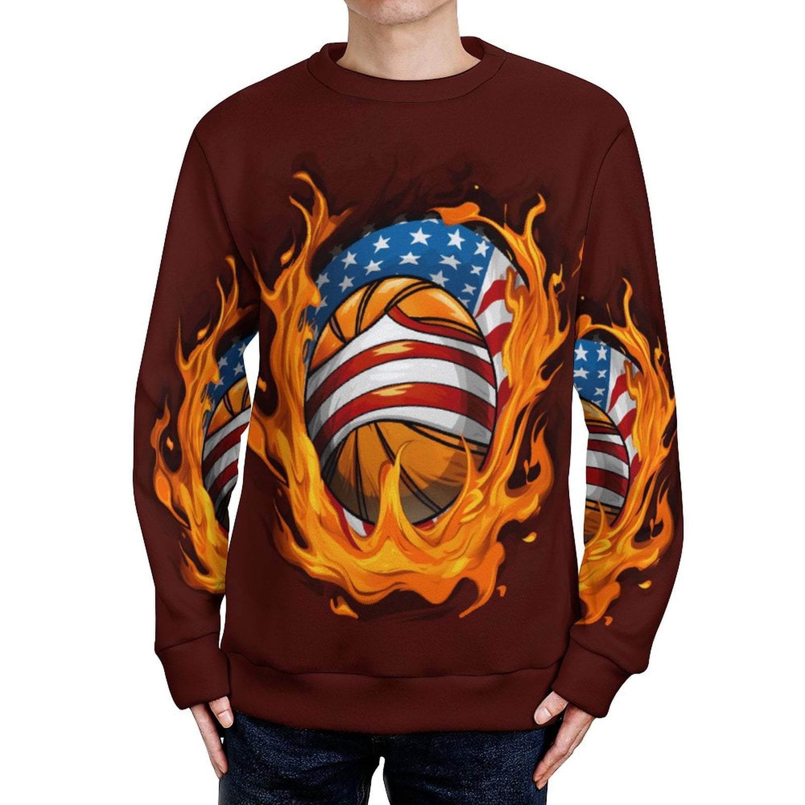 Sports Basketball Neck Sweater - Walmart.com
