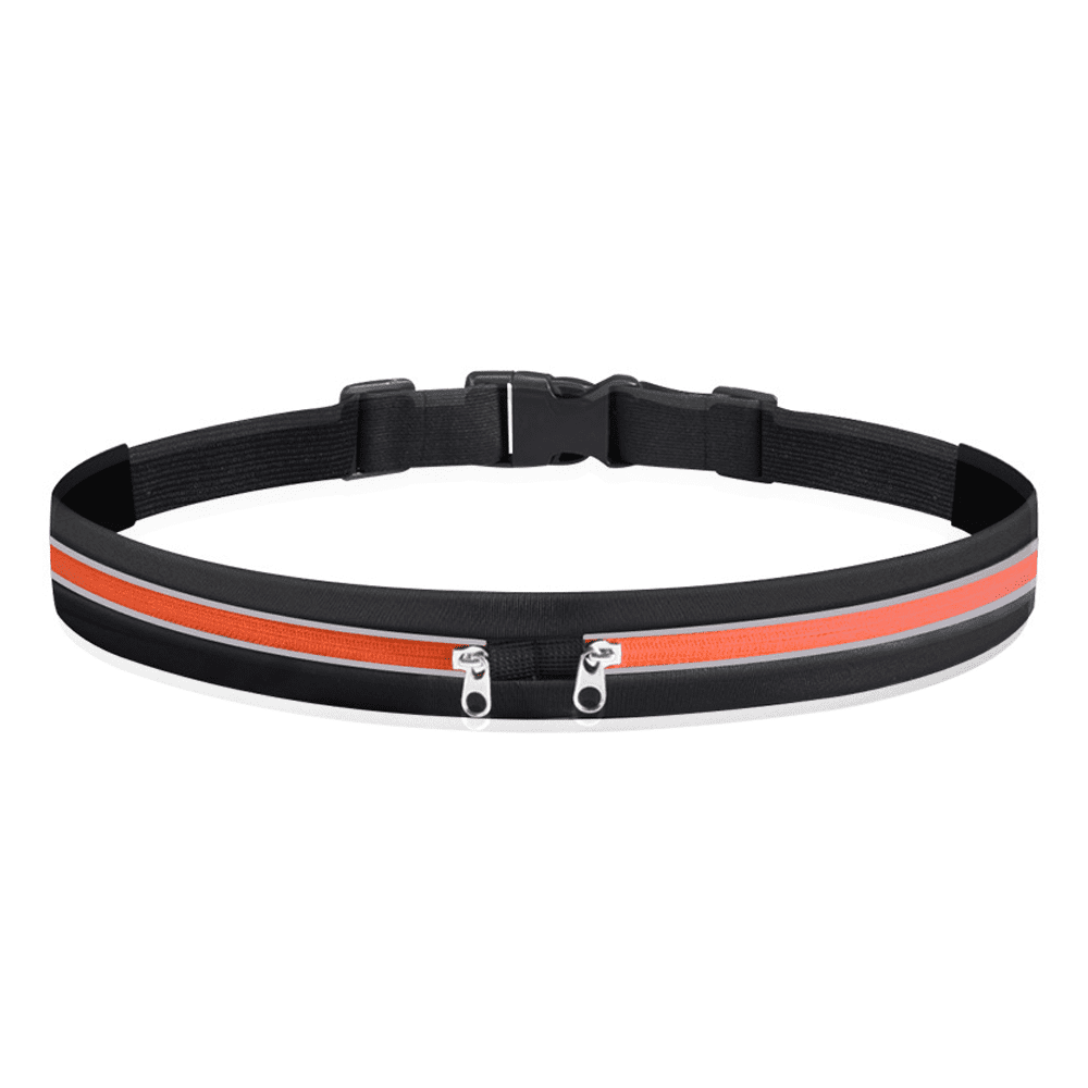 Sports Belt, Outdoor Dual Pouch Sweatproof Reflective Slim Waist Pack ...