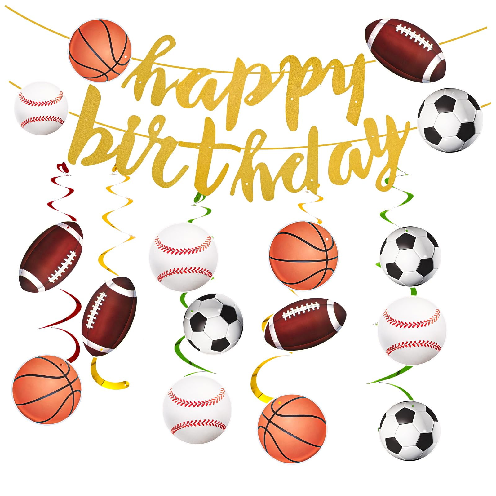 Sports Birthday Party Decorations, YPF5 Sports Themed Party Decorations ...