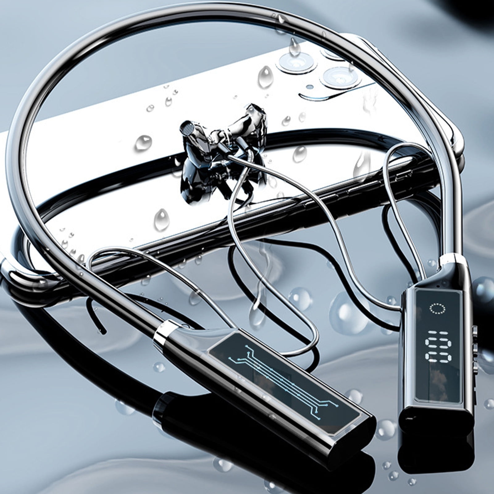 Sports Bluetooth Earphones Smart Noise Cancelling In-ear Wireless ...