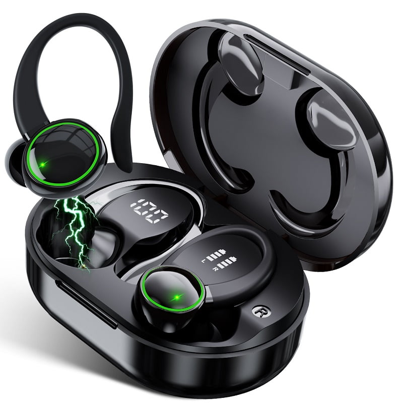 Sports Bluetooth earphones IPX7 waterproof wireless headphones 50hrs ...