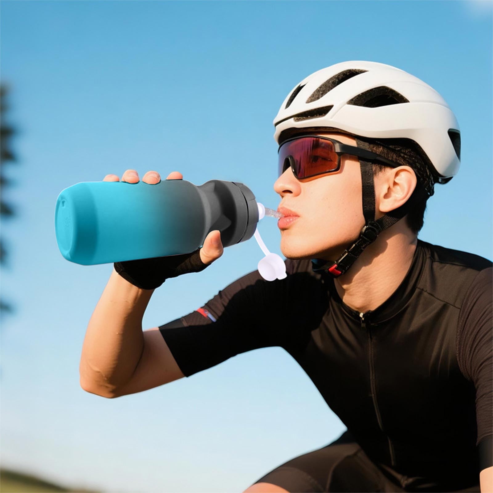 Sports Bottle Water Container, Hygienic 360° Washable Design, Leak ...