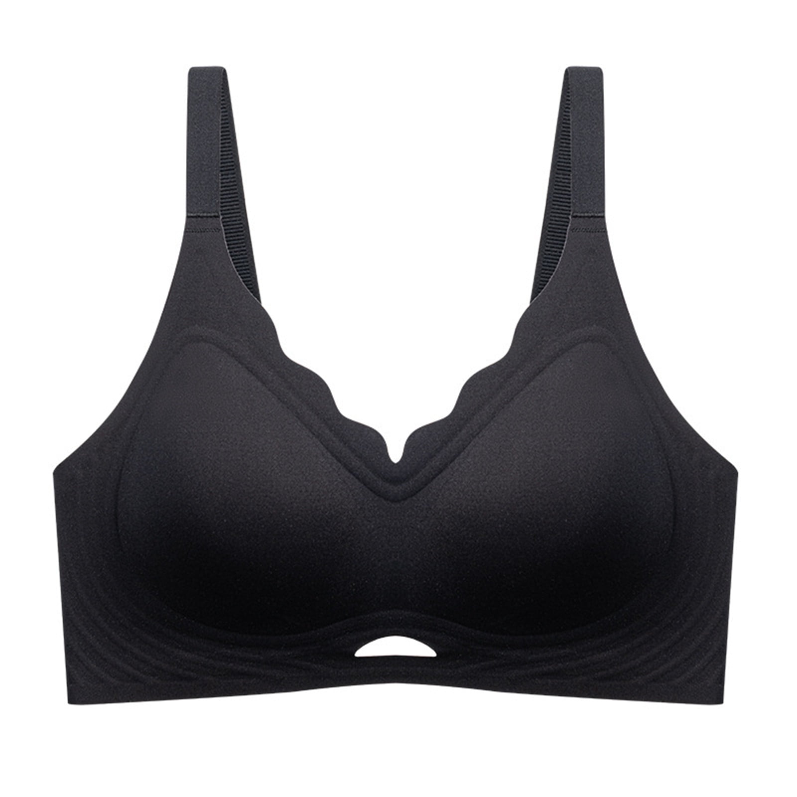 Sports Bra,Plus Size Seamless Lift Bra For Women Fixed Cup Soft Support ...