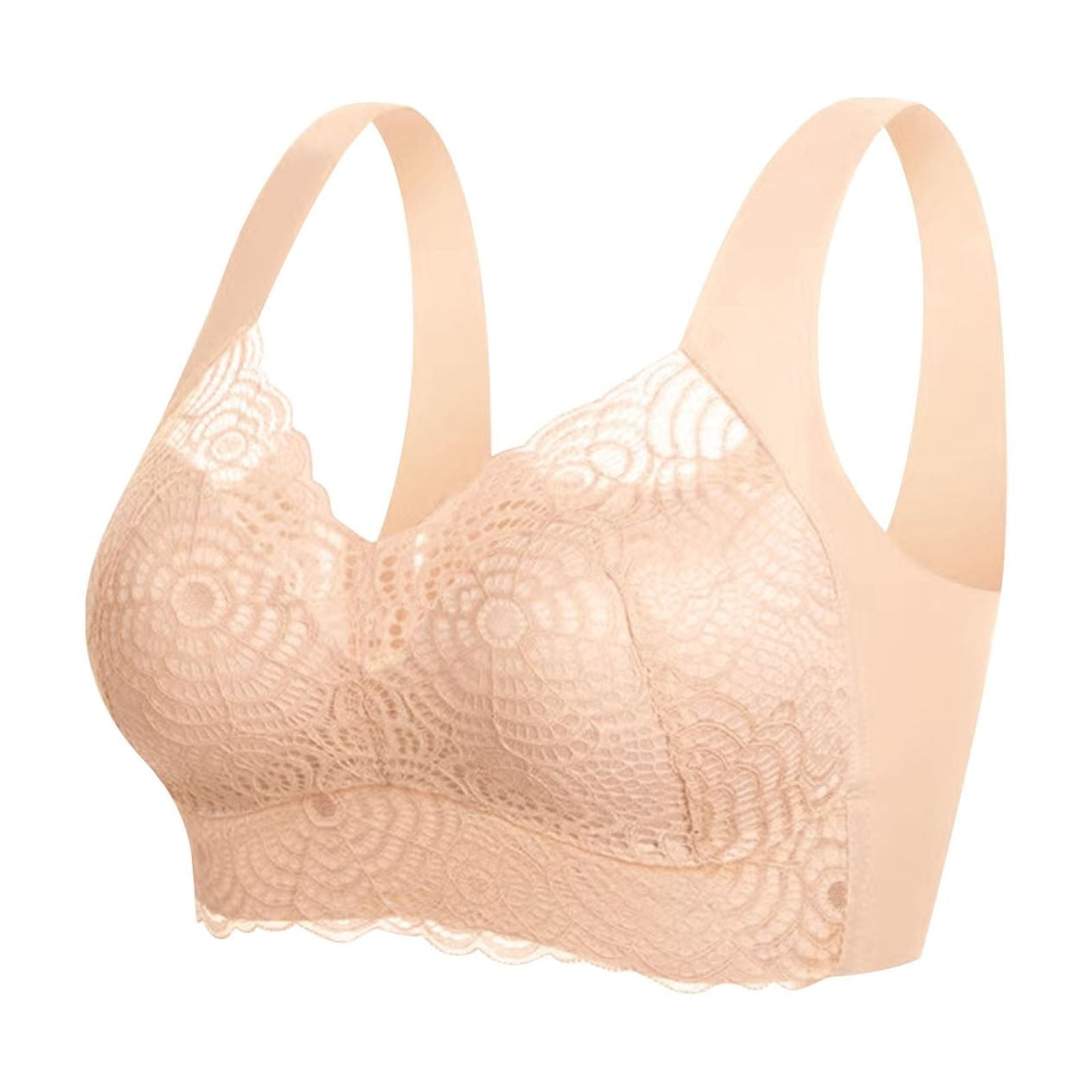 Sports Bra Seamless Large Size Women'S Underwear Lace Beautiful Vest ...