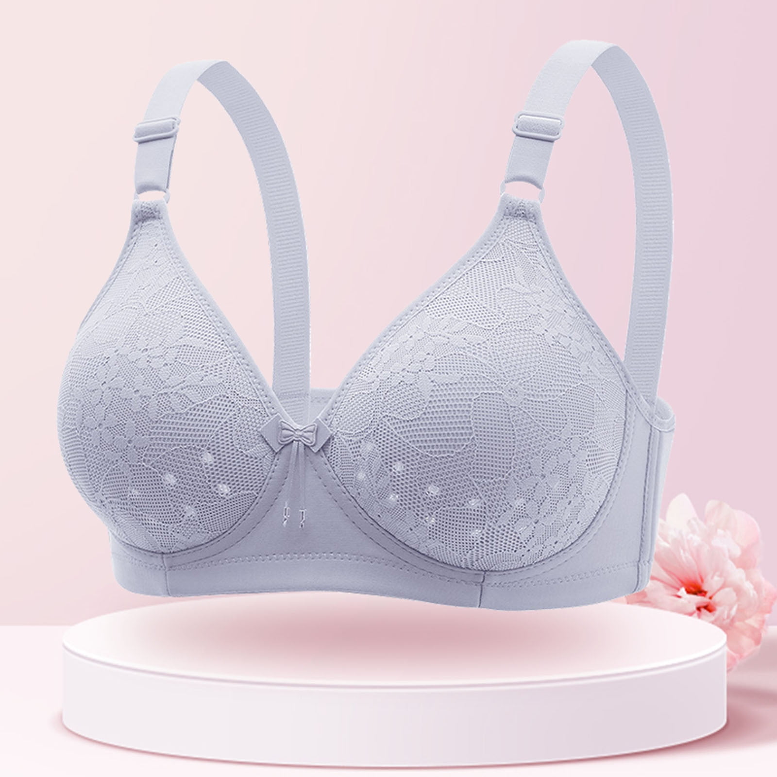 Sports Bra Thin Laceless Steel Ring Comfortable Breathability Underwear ...