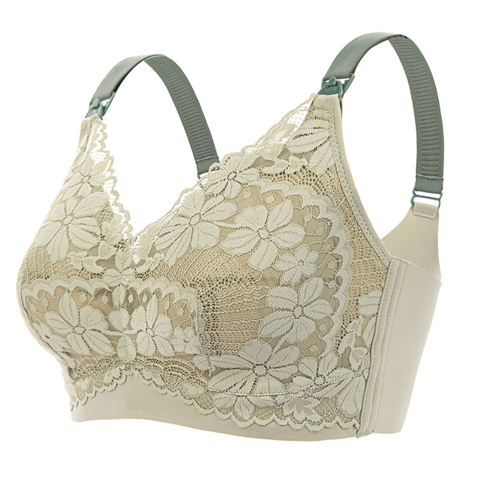 Sports Bra Women Pregnancy Large Size Lace No Wire Thin Latex Front ...