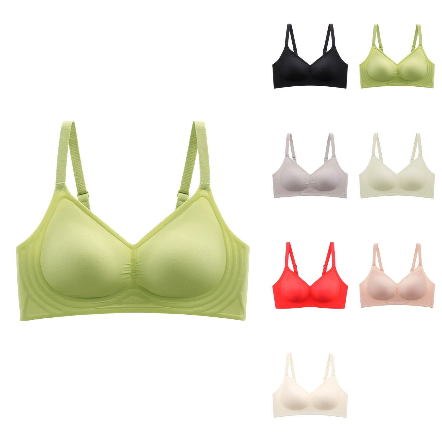 Sports Bra for Women Workout Bra Seamless Wireless Bra for Women Full ...