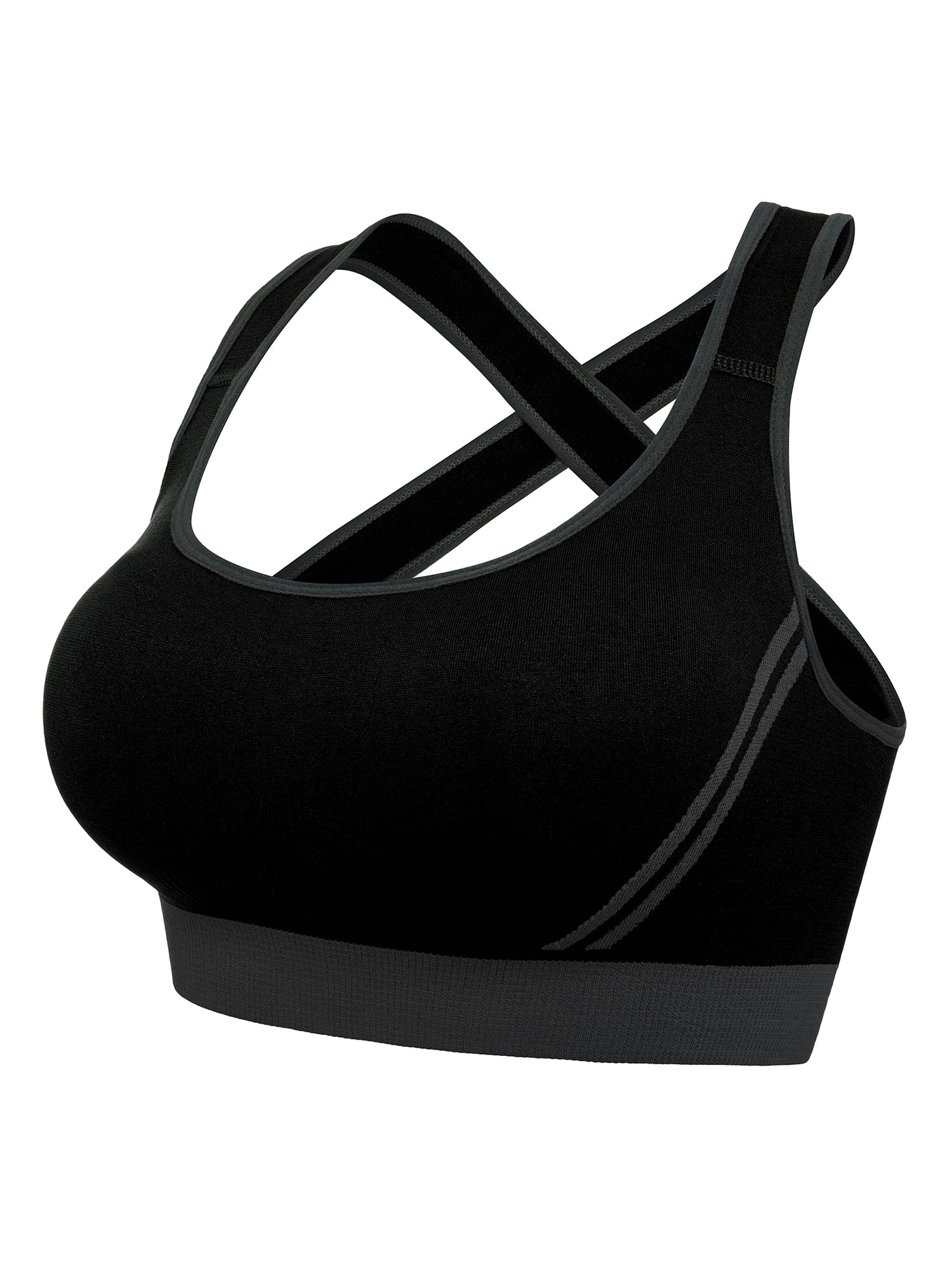 Sports Bra for Women Crisscross Back Medium Support Yoga Bra with ...