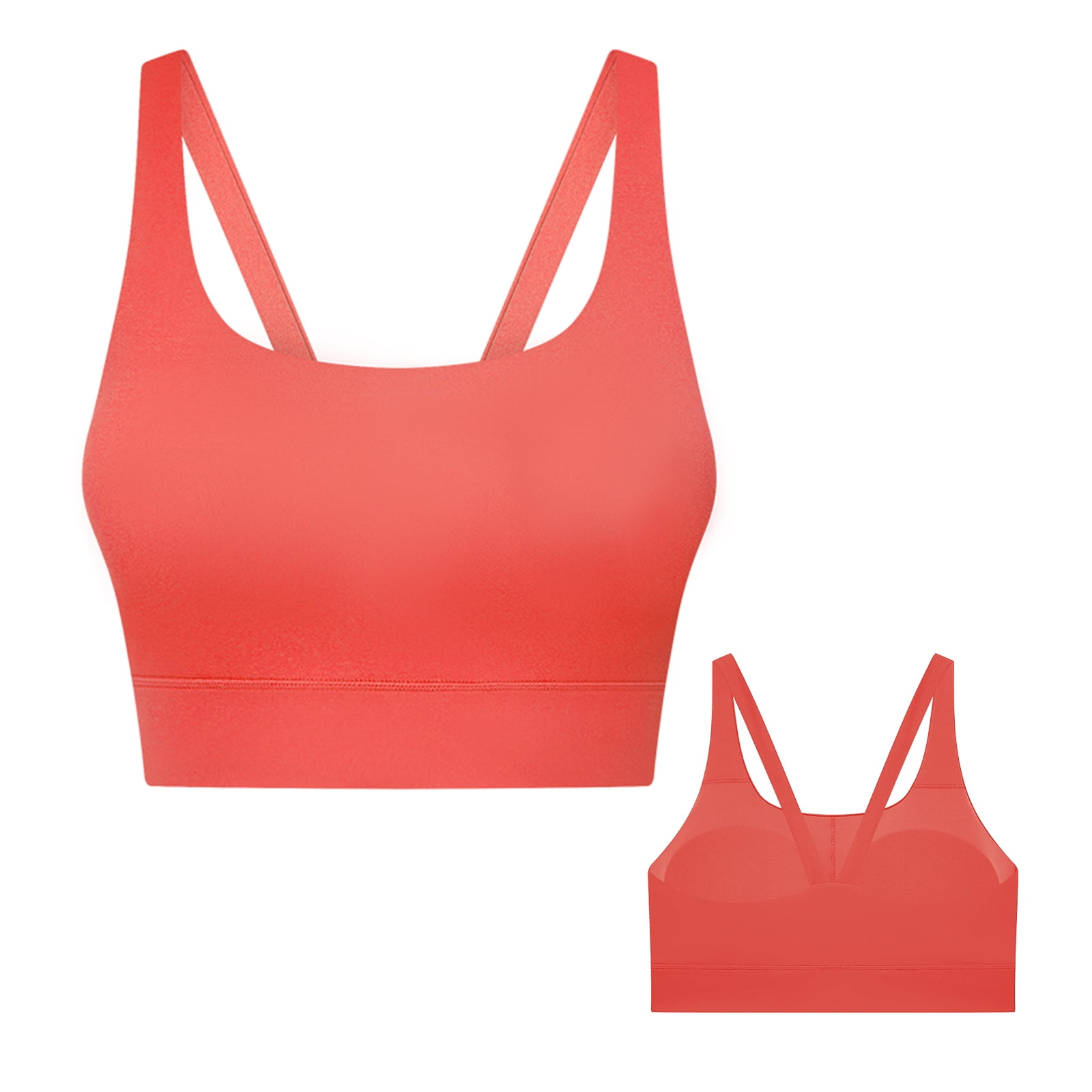 FITOP Sports Bra for Women, High Impact V-Back, Strappy Padded ...