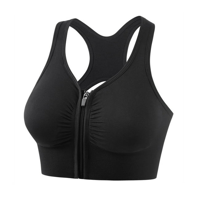 Sports Bra for Women, Padded Racerback High Impact Bras Wirefree Yoga ...