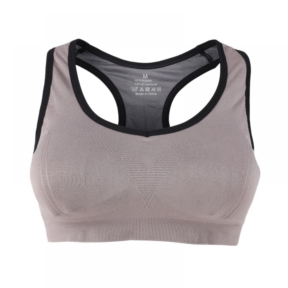 Sports Bra for Women, Racerback Back Padded Wirefree Sports Bras Medium ...