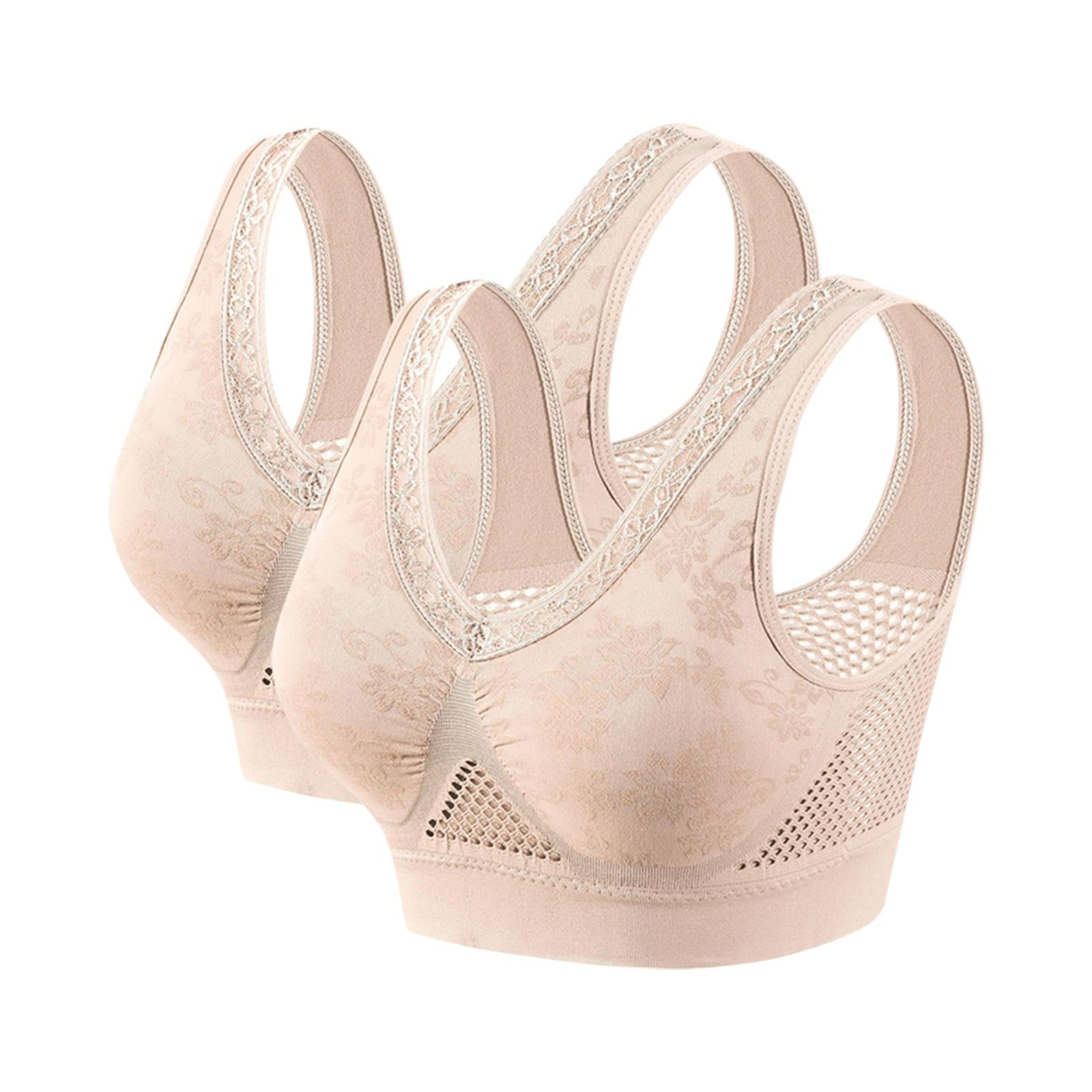 Sports Bras for Women No Underwire Plus Size Middle Aged And Elderly ...