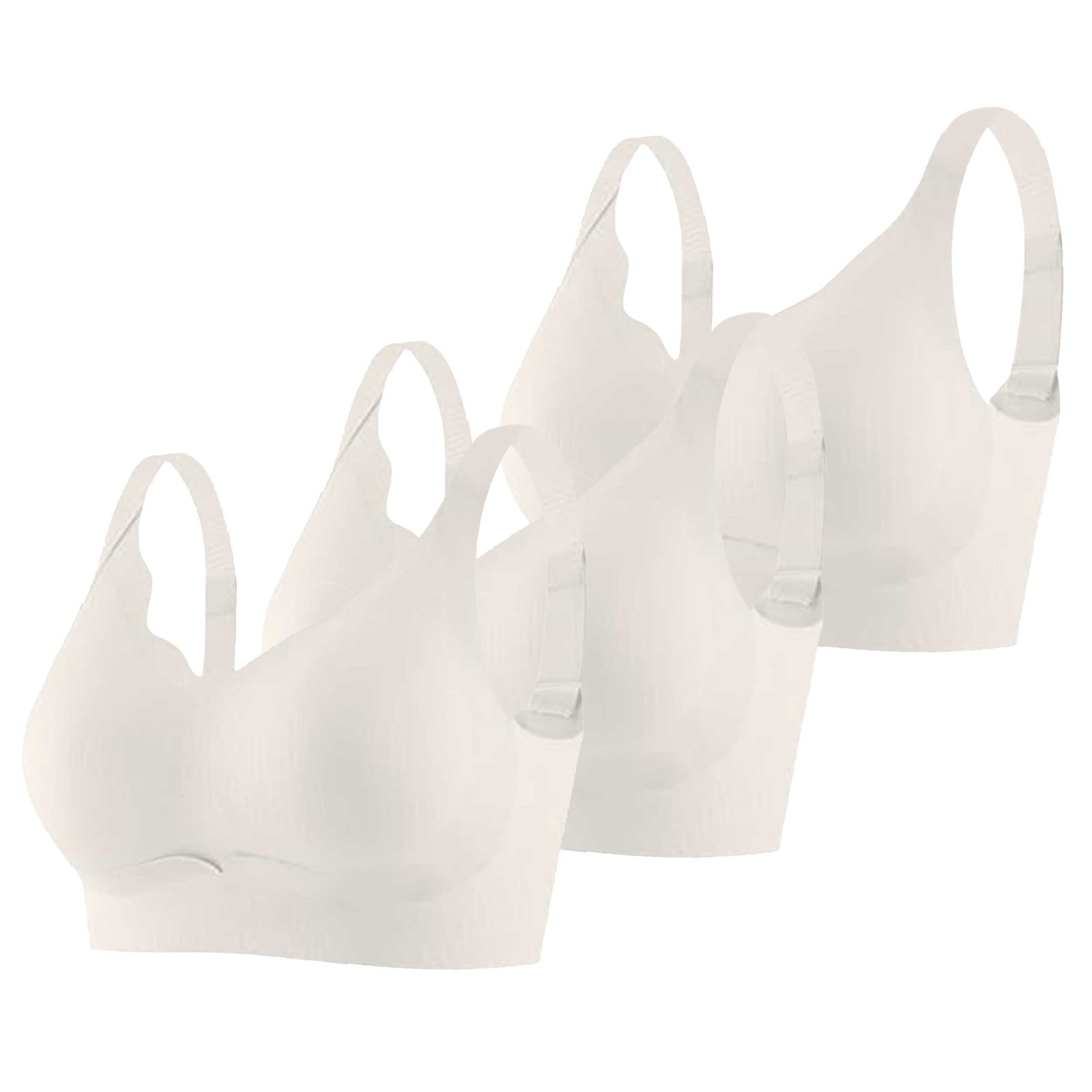 Sports Bras for Women Women's Seamless Comfort Bra 3 Piece Set ...