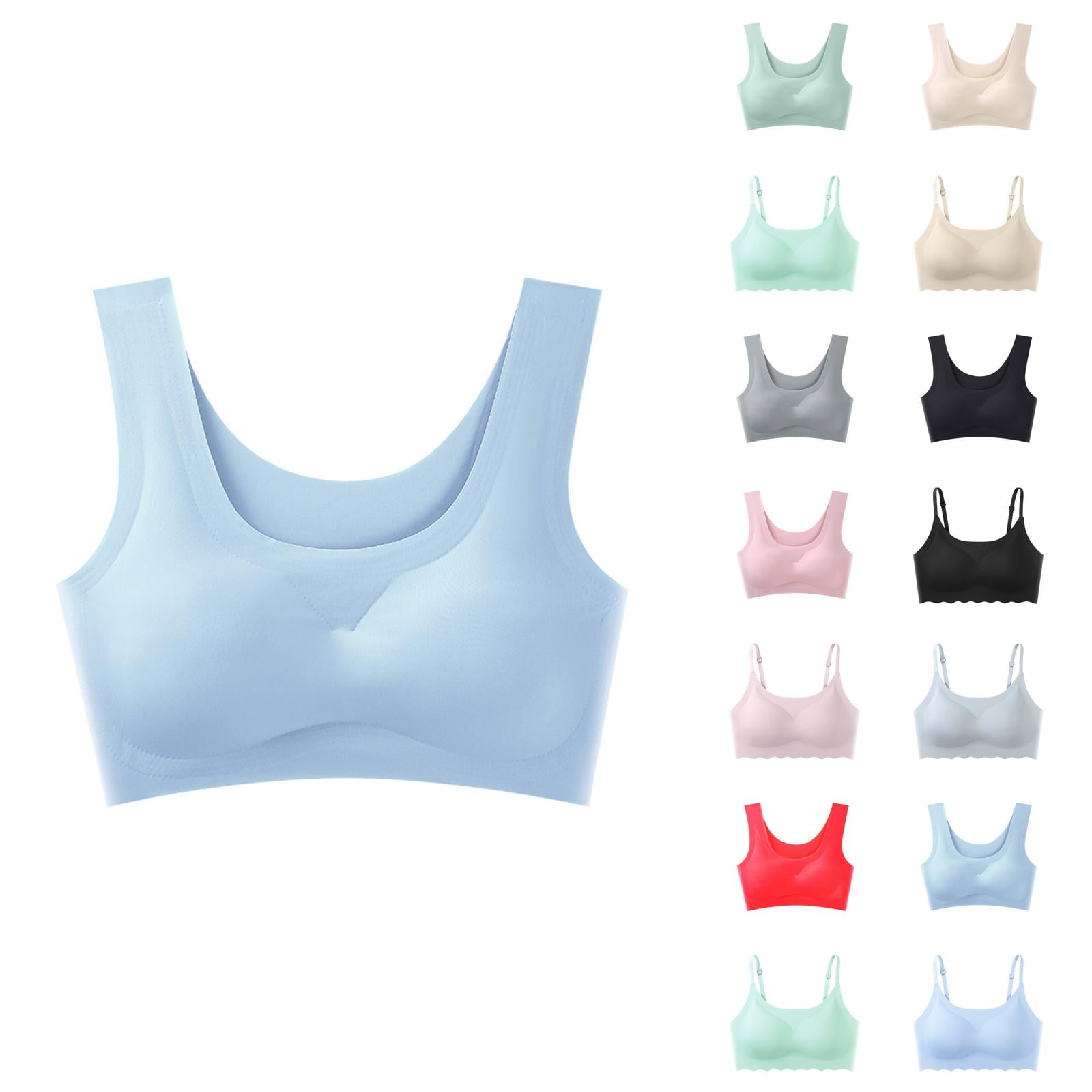 Sports Bras for Women Cooling Racerback Push Up Tank Top Bra Exercise ...