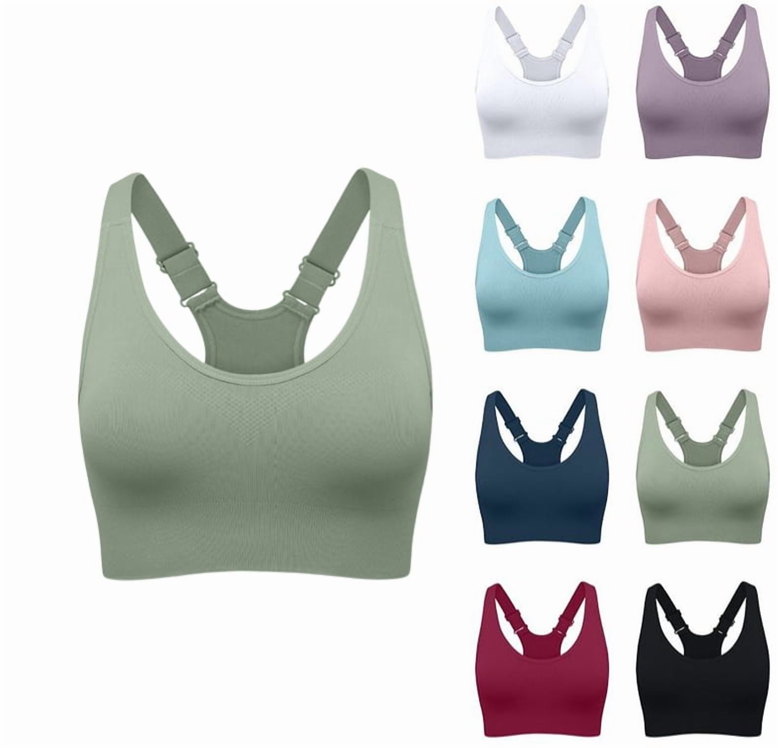 Sports Bras for Women,High Support Racerback Sports Bra Adjustable ...