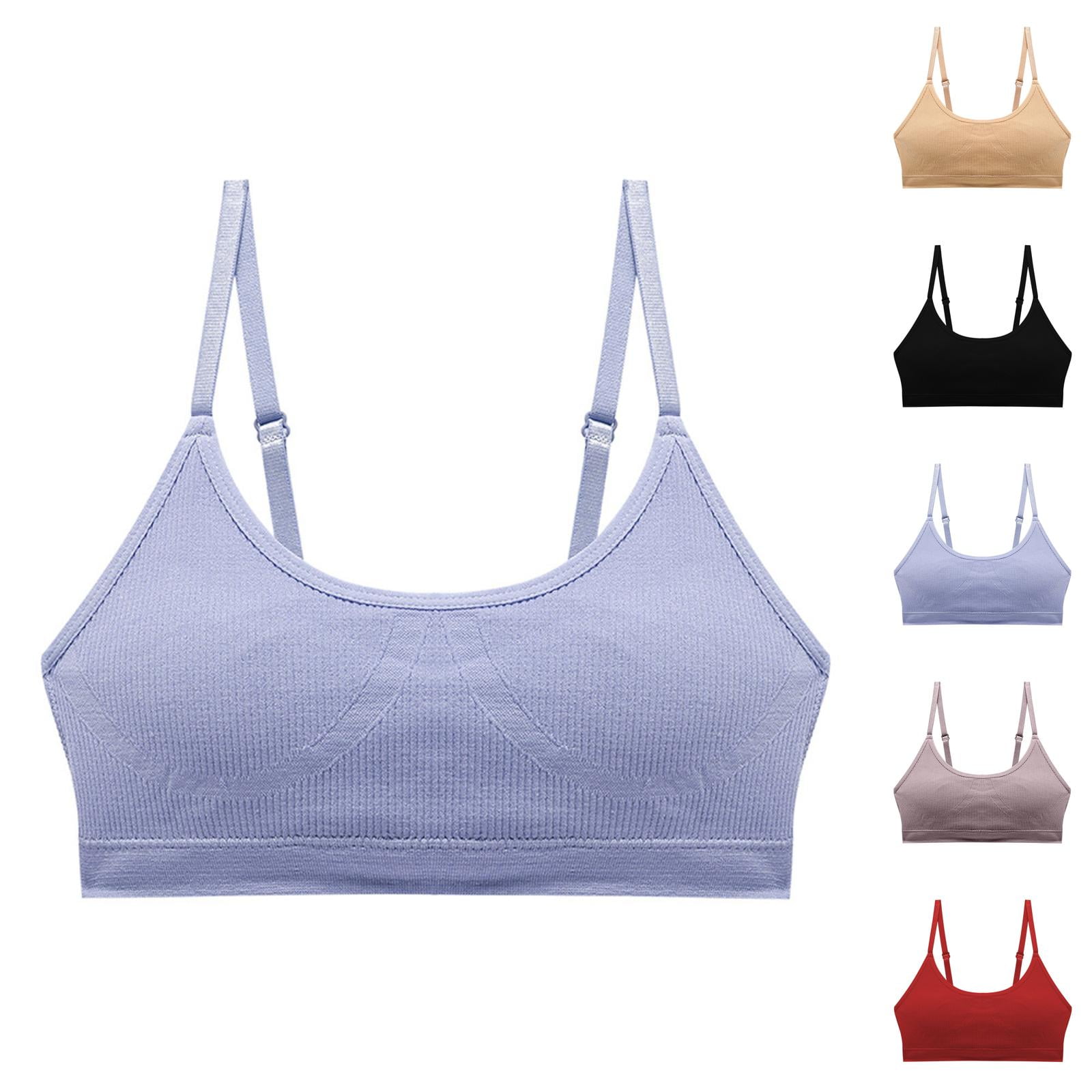 Sports Bras for Women No Underwire Racerback Adjustable Comfortable ...