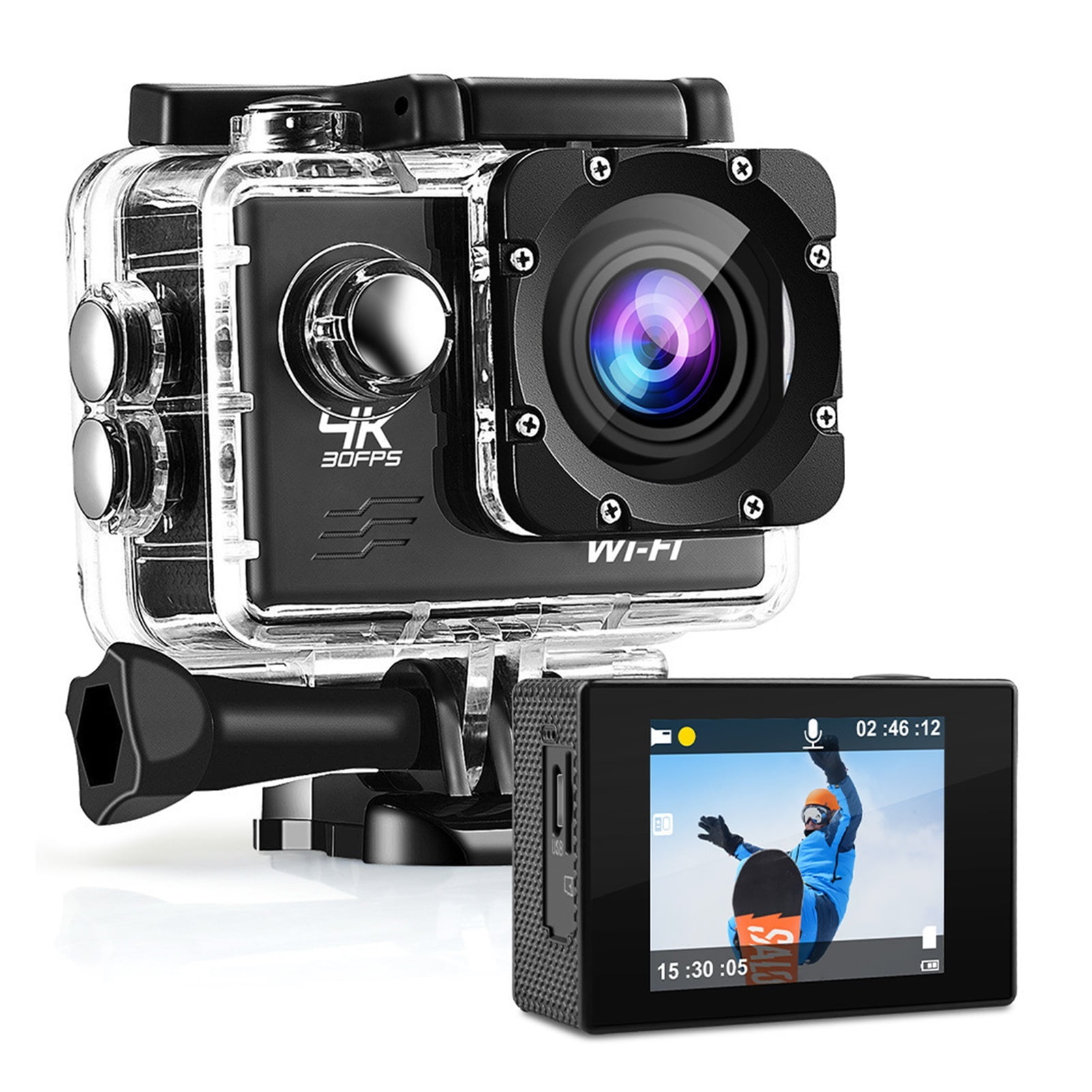 Sports Camera 4K HD Underwater Camera With Anti-shake Outdoor Camera ...