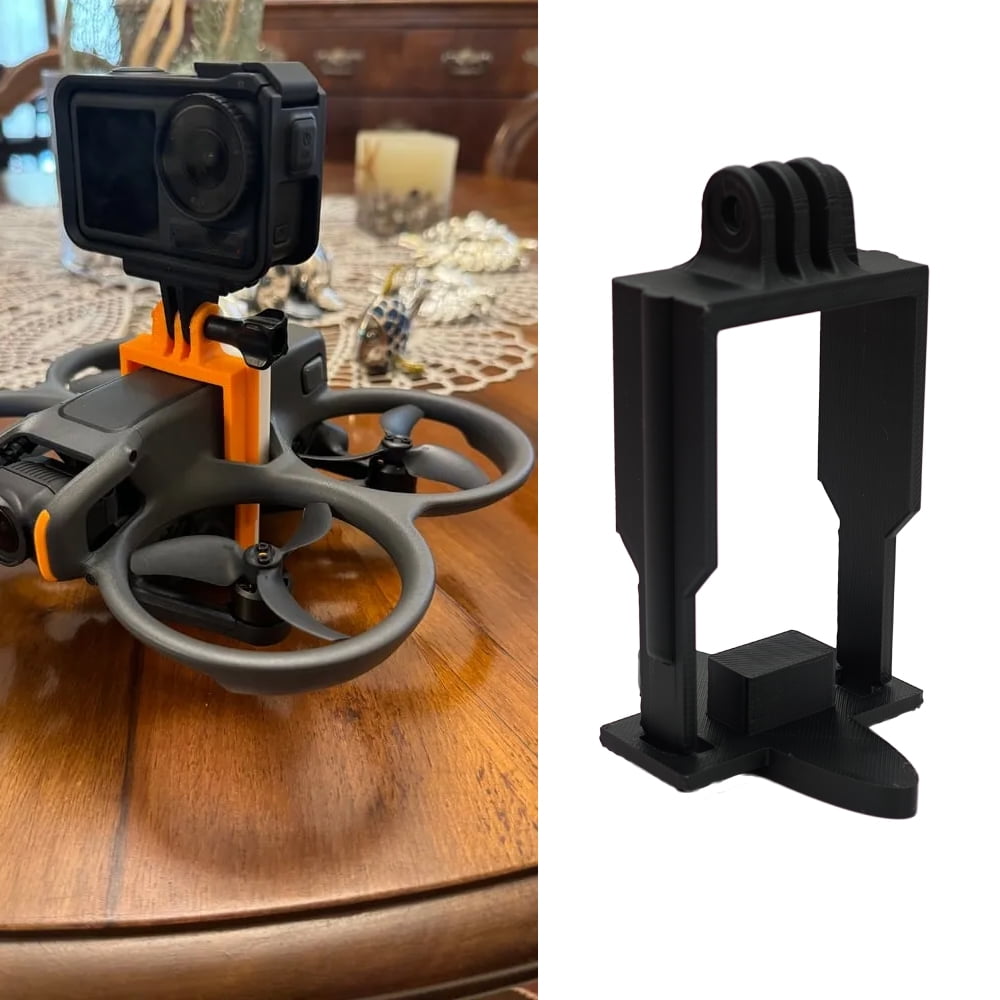 Sports Camera Mount Adapter Bracket for DJI Avata 2 Drone, Drone Top Extension Bracket for Osmo ...
