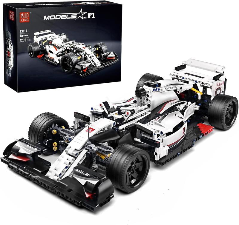 Sports Car Building Blocks Kit 1235 Pcs Collectible F1 Car Model Toys ...